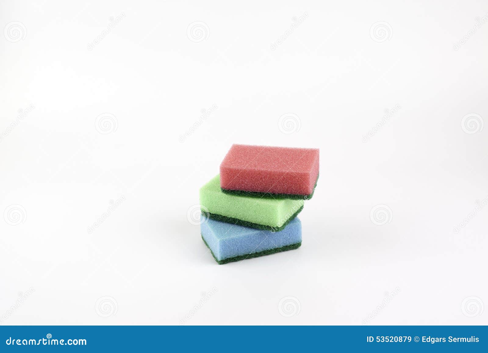 Different Colored Cleaning Sponges Stock Image - Image of material ...