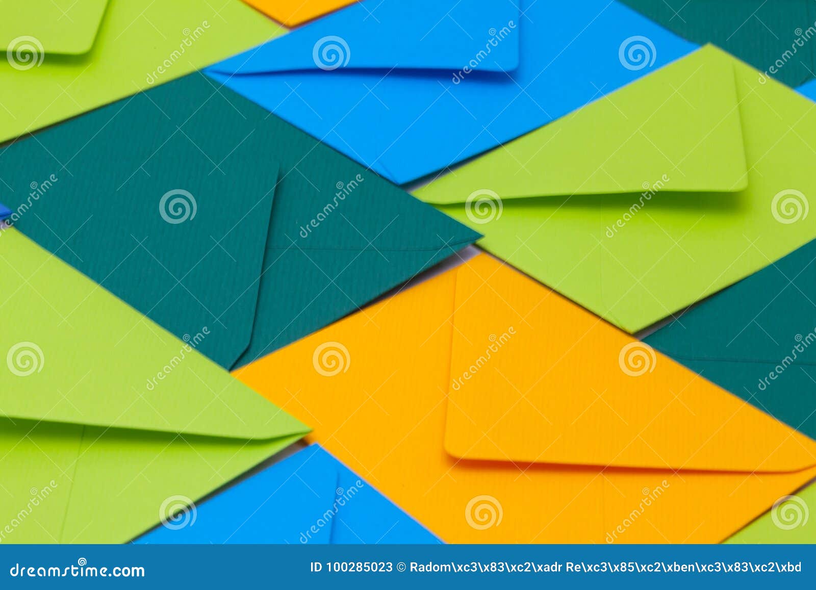 Different Colored Envelopes Stock Image - Image of holiday, business ...