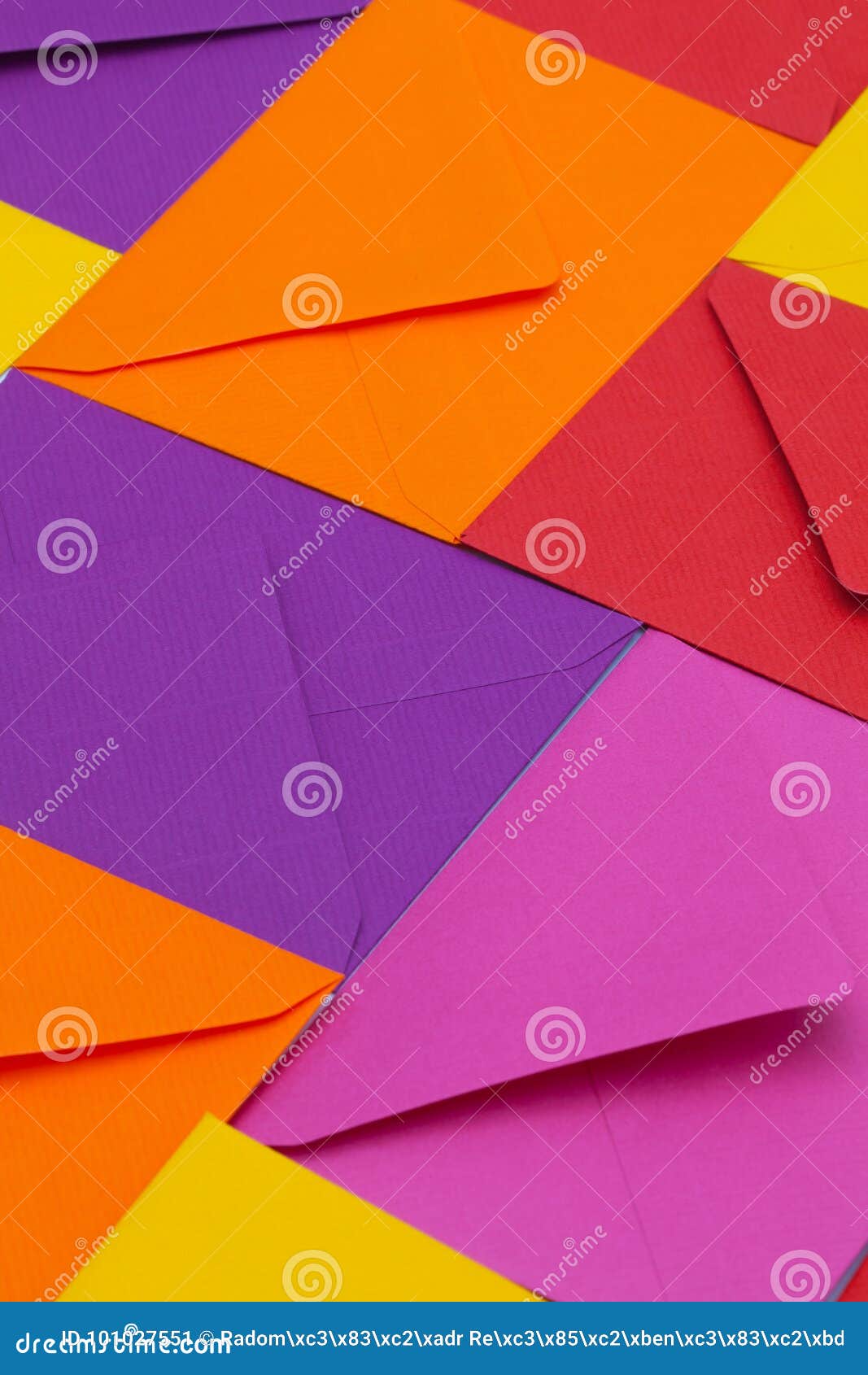 Different Colored Envelopes Stock Image - Image of holiday ...