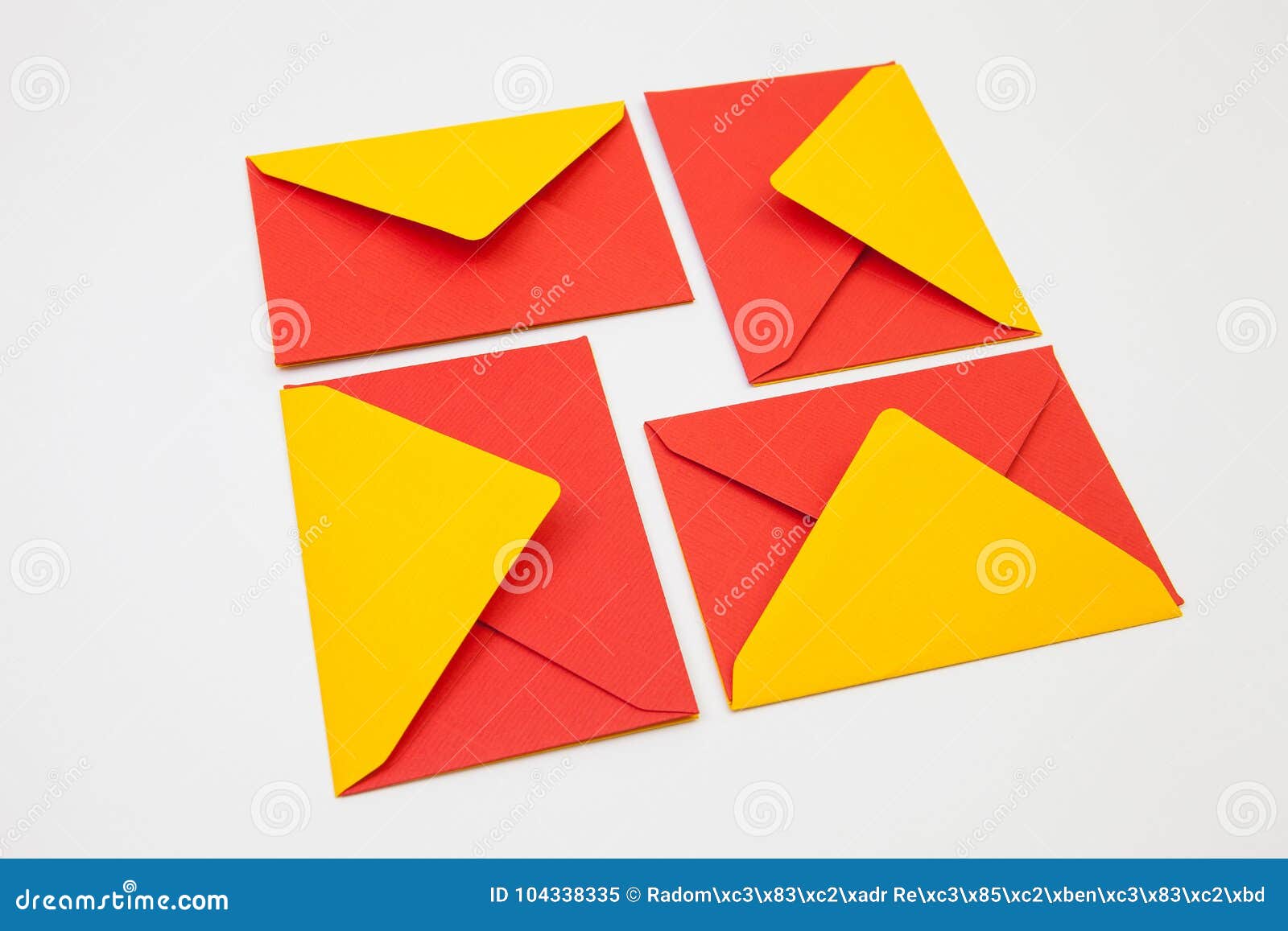 Different Colored Envelopes on the Desk Stock Image - Image of address ...