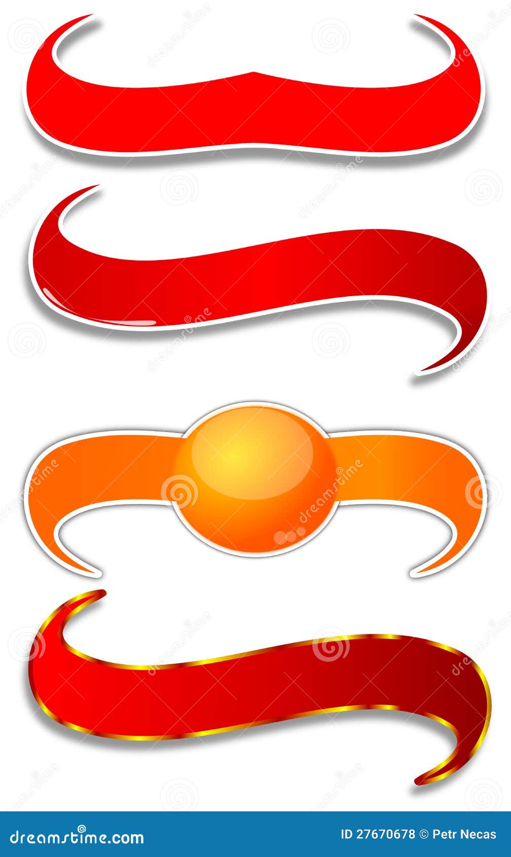 Different colored labels stock illustration. Illustration of modern ...