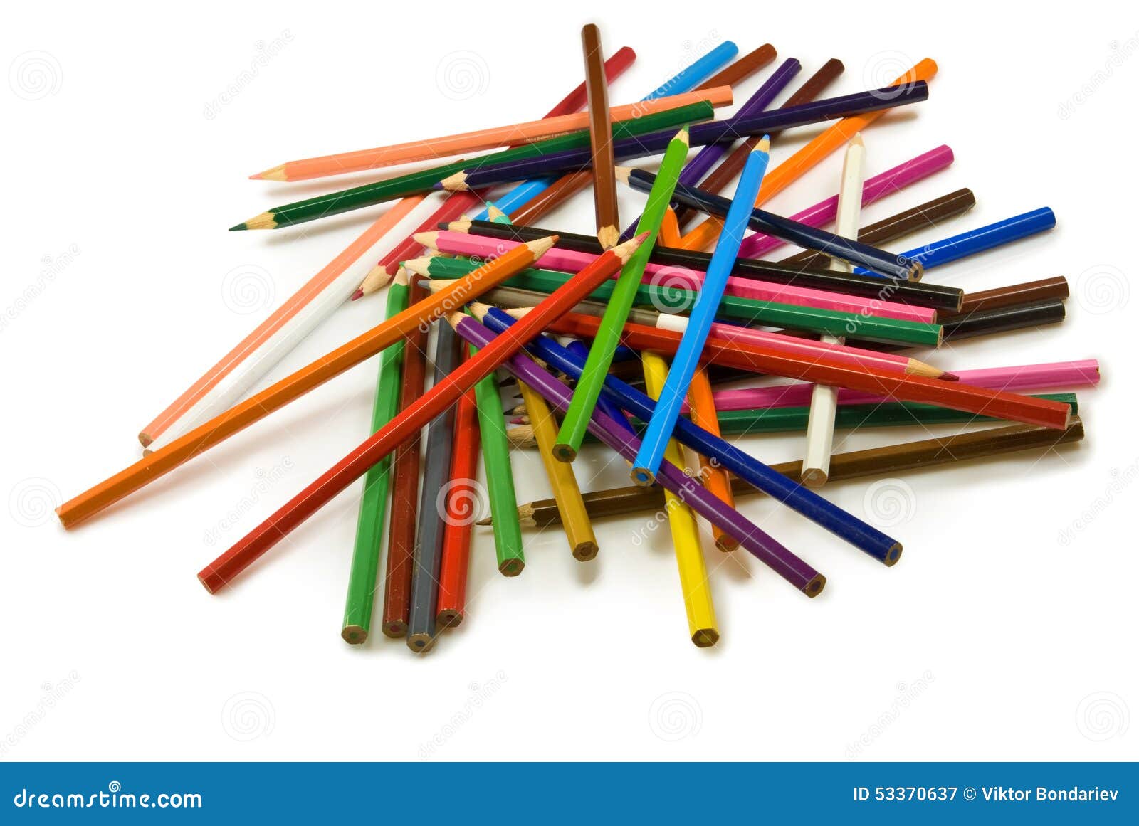 Different colored pencils stock image. Image of drawing - 53370637