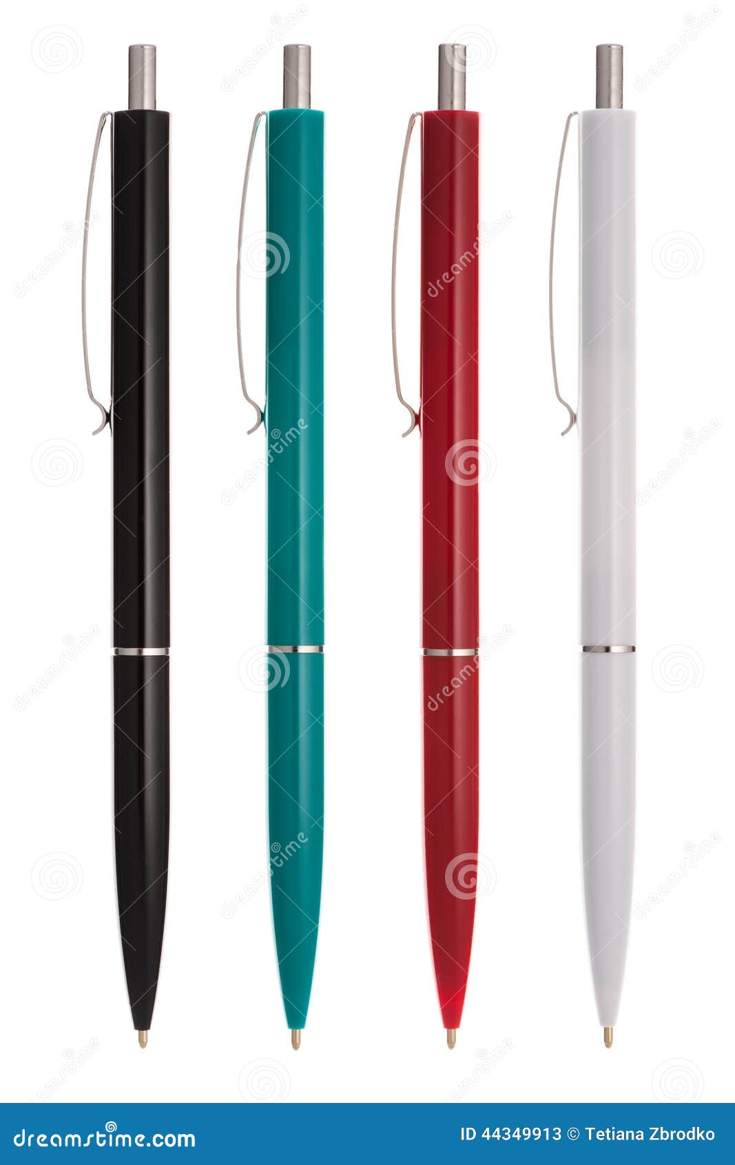 Different colored pens stock image. Image of equipment - 44349913