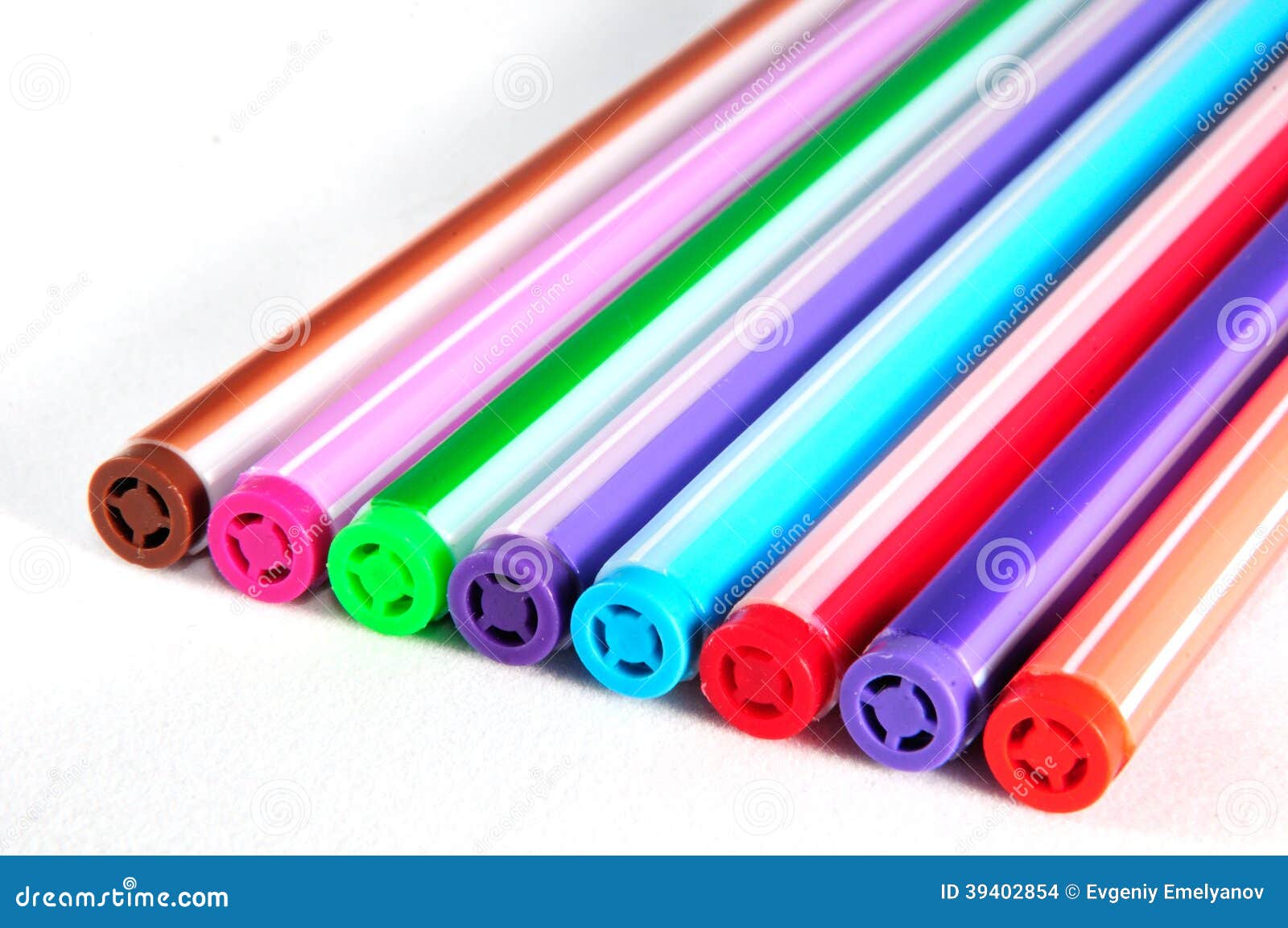 Different colored pens stock photo. Image of magenta - 39402854