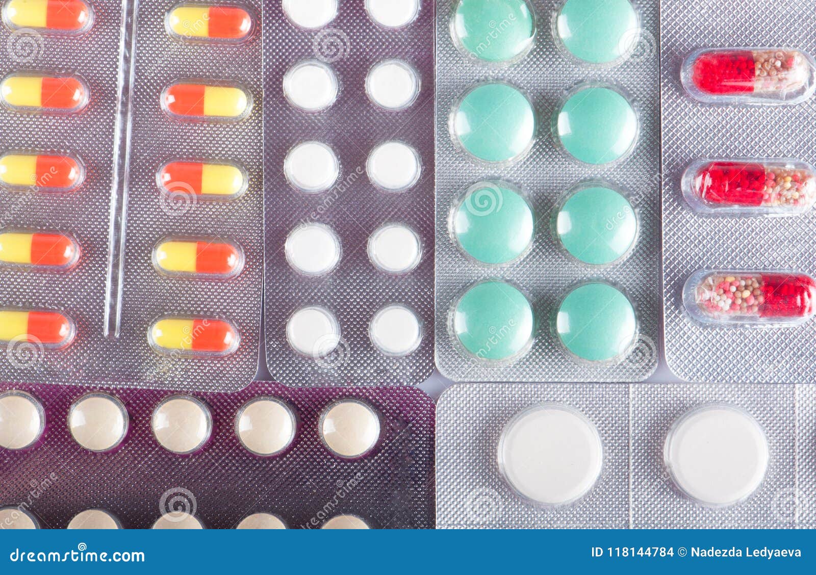 Different colored pills stock photo. Image of medical - 118144784