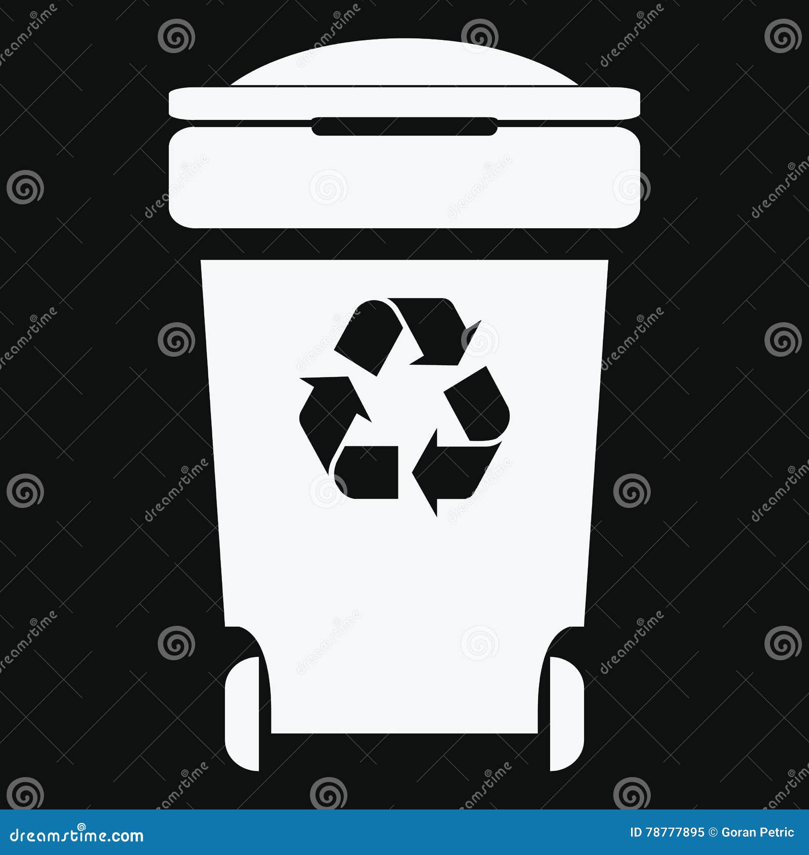 Different Colored Recycle Waste Bins Vector Illustration.waste Bins ... Different Colored Recycle Waste Bins Vector Illustration.waste Bins ...