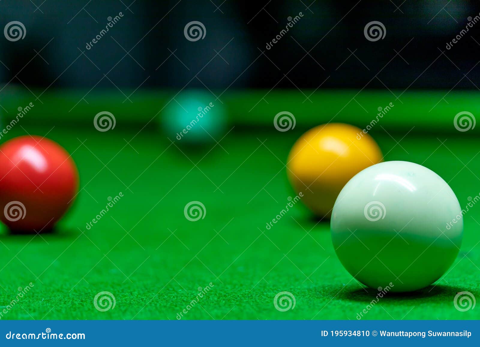 Pool Table Balls Scattered