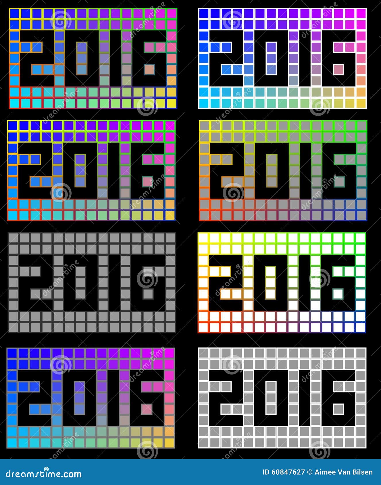 2016 Different Colored Square Stock Vector - Illustration of square ...