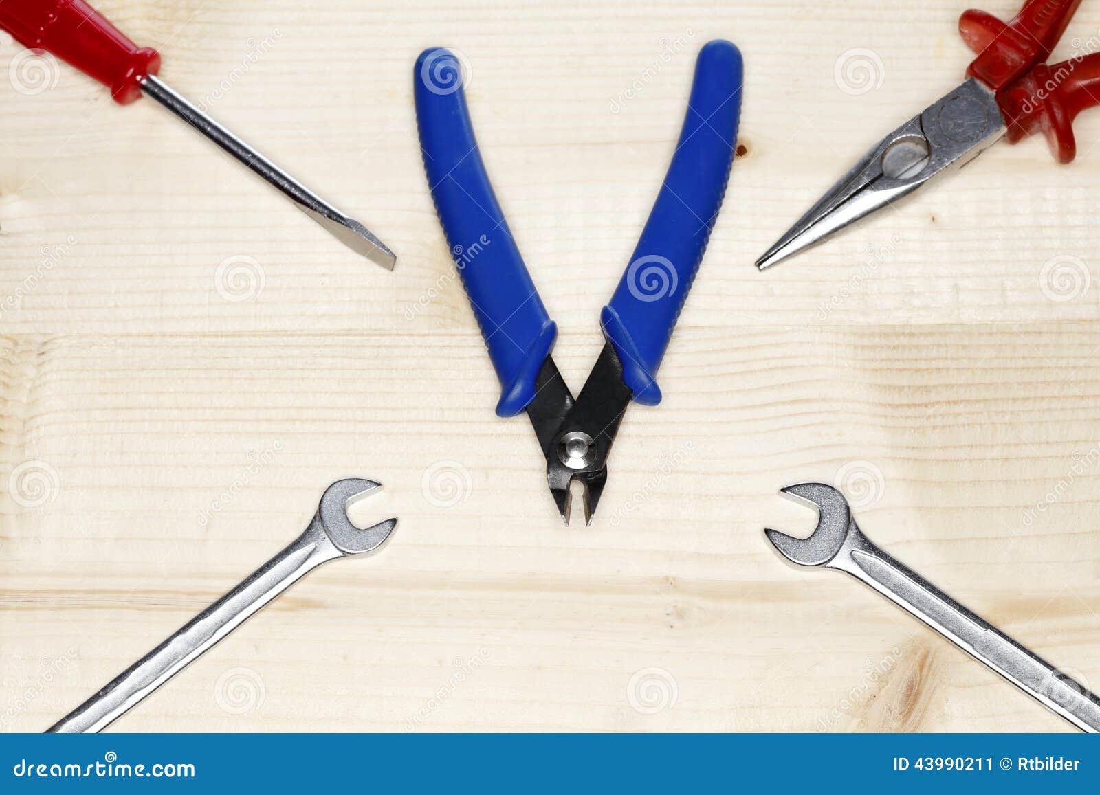 Different colored tools stock image. Image of wood, equipment - 43990211