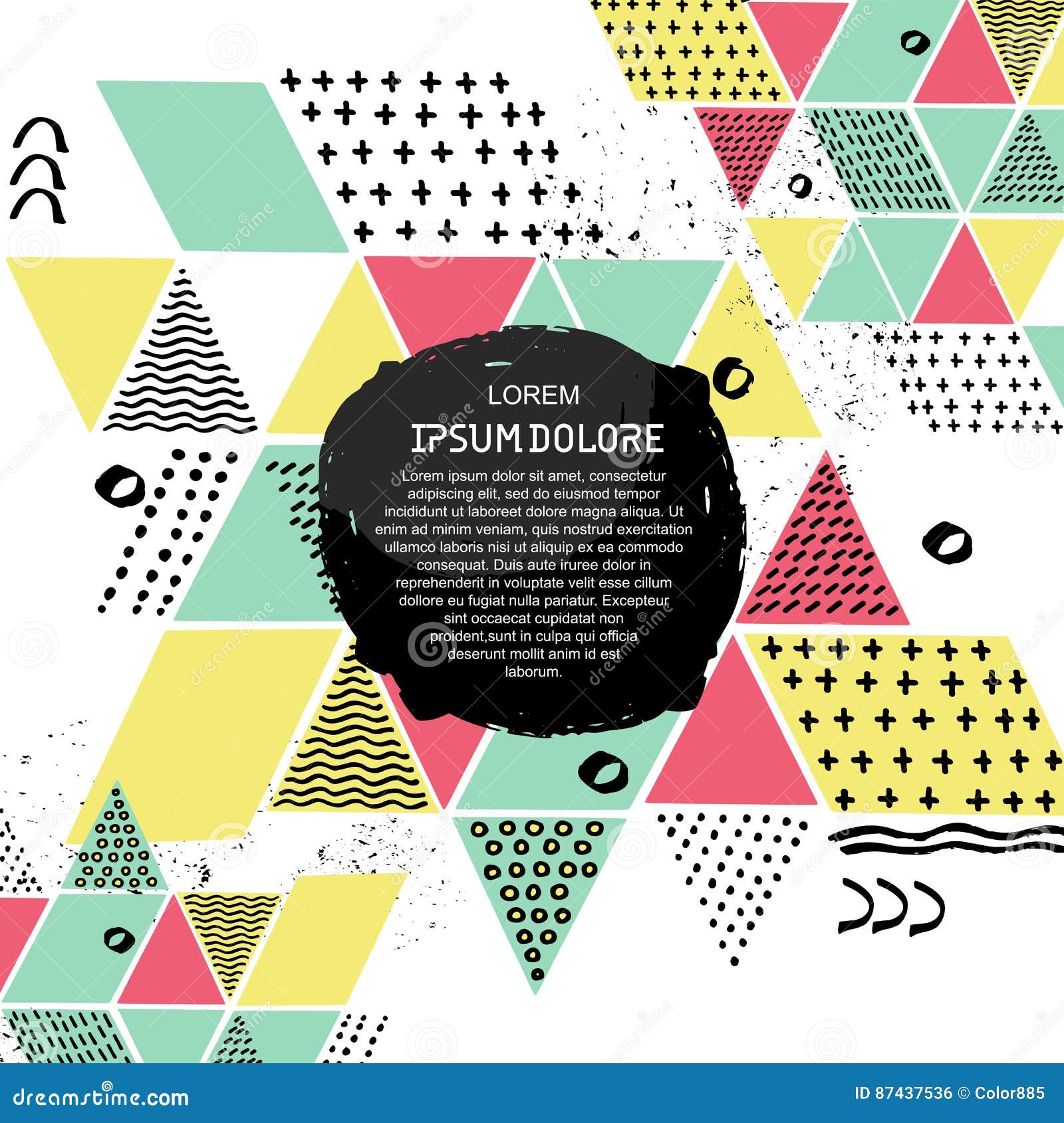 Different Colored Triangles Stock Vector - Illustration of poster ...