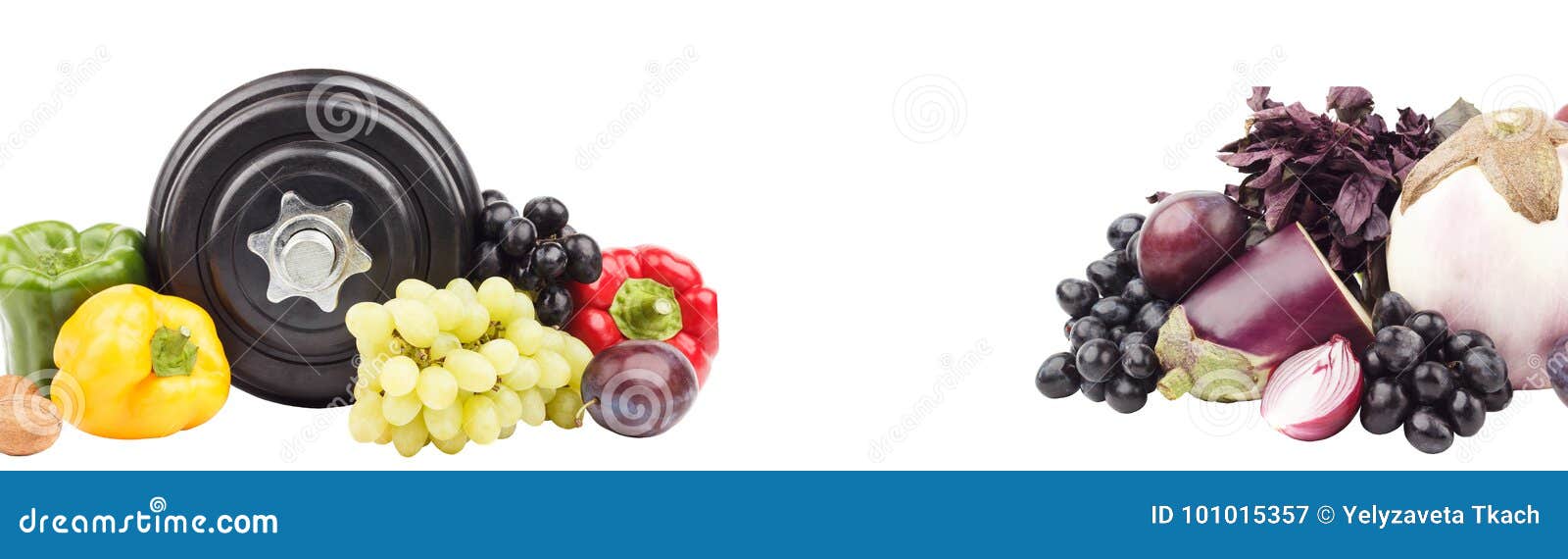 Different Colored Vegetables and Fruits, Isolated Stock Image - Image ...