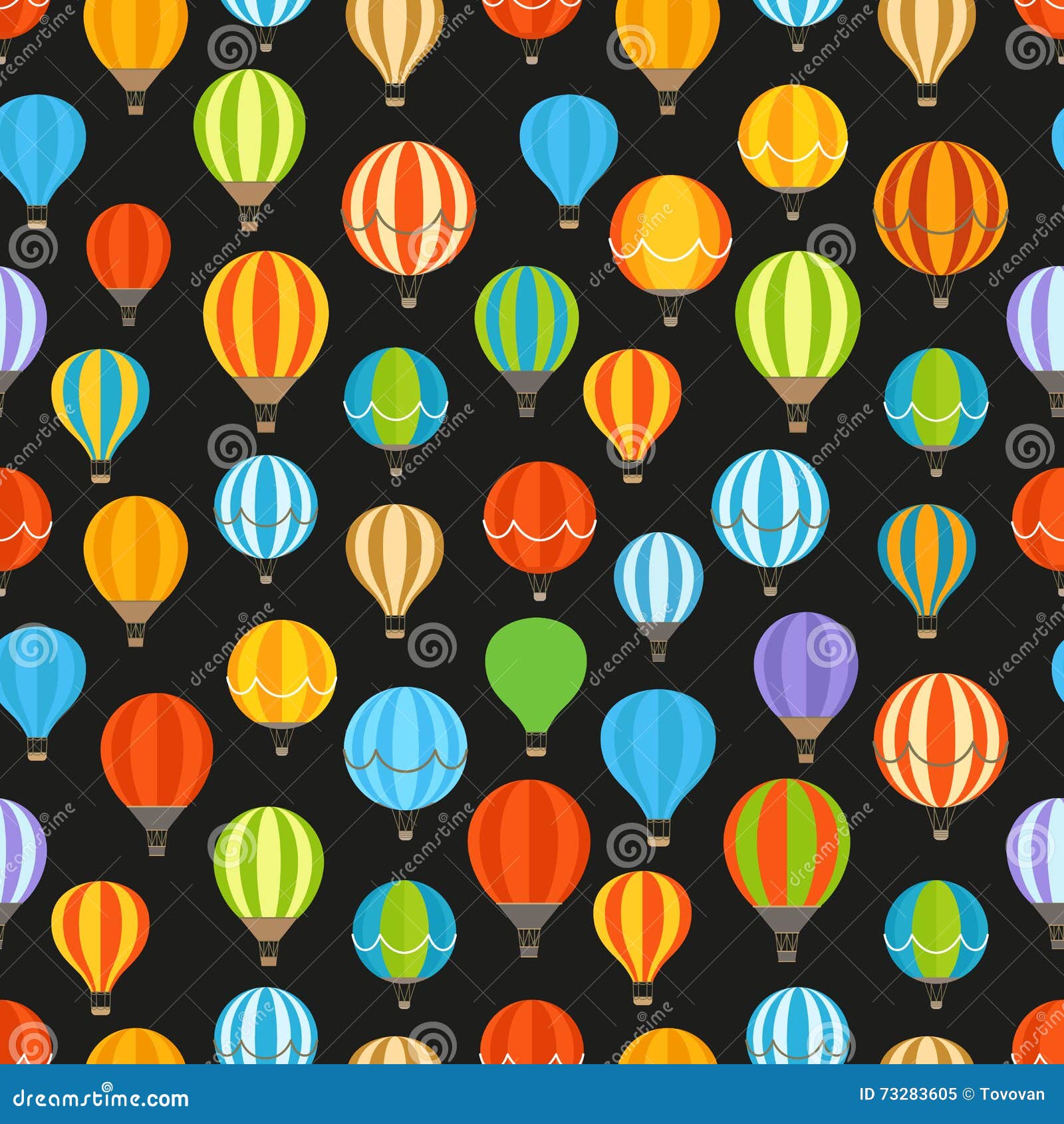 Different Colorful Air Balloon Stock Vector - Illustration of tourism ...