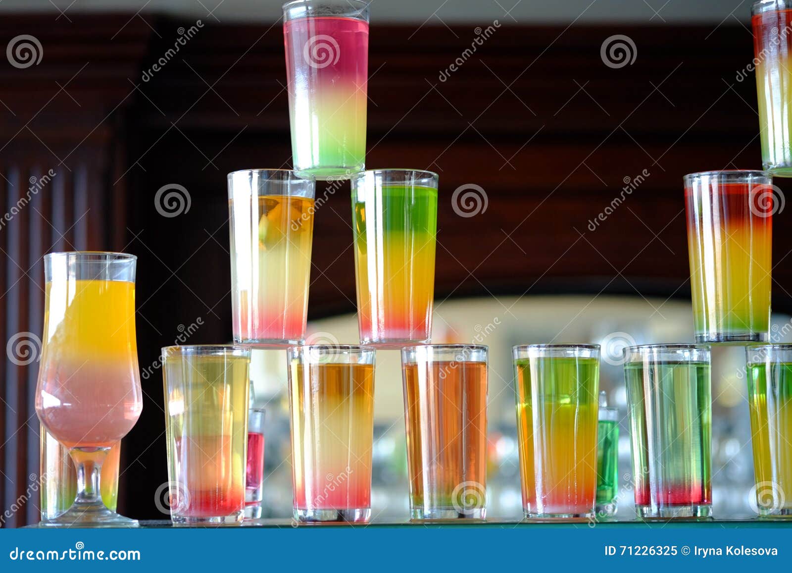 Colorful Alcohol Shots