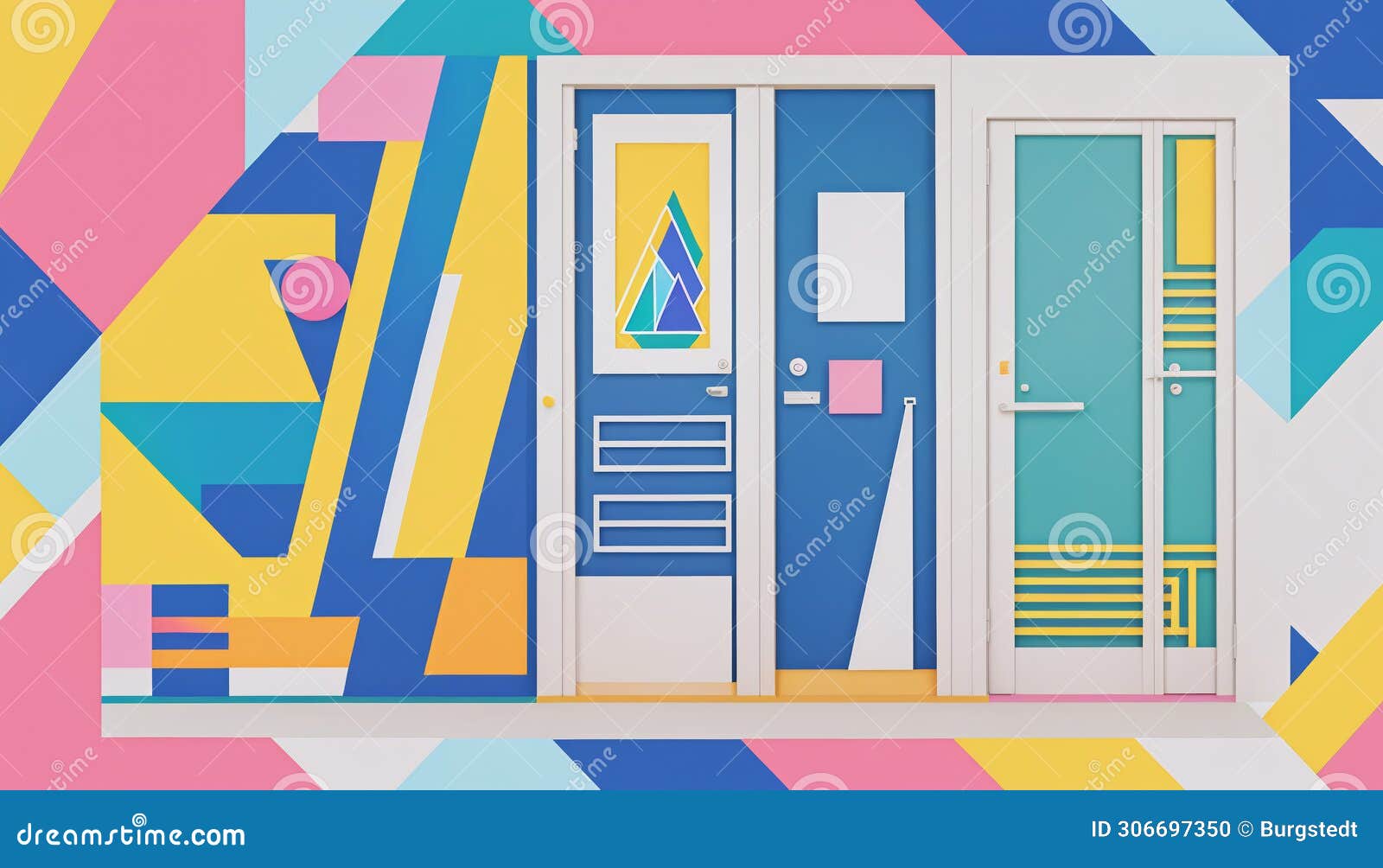 Different Colorful and Artistically with Shapes and Colors Designed ...