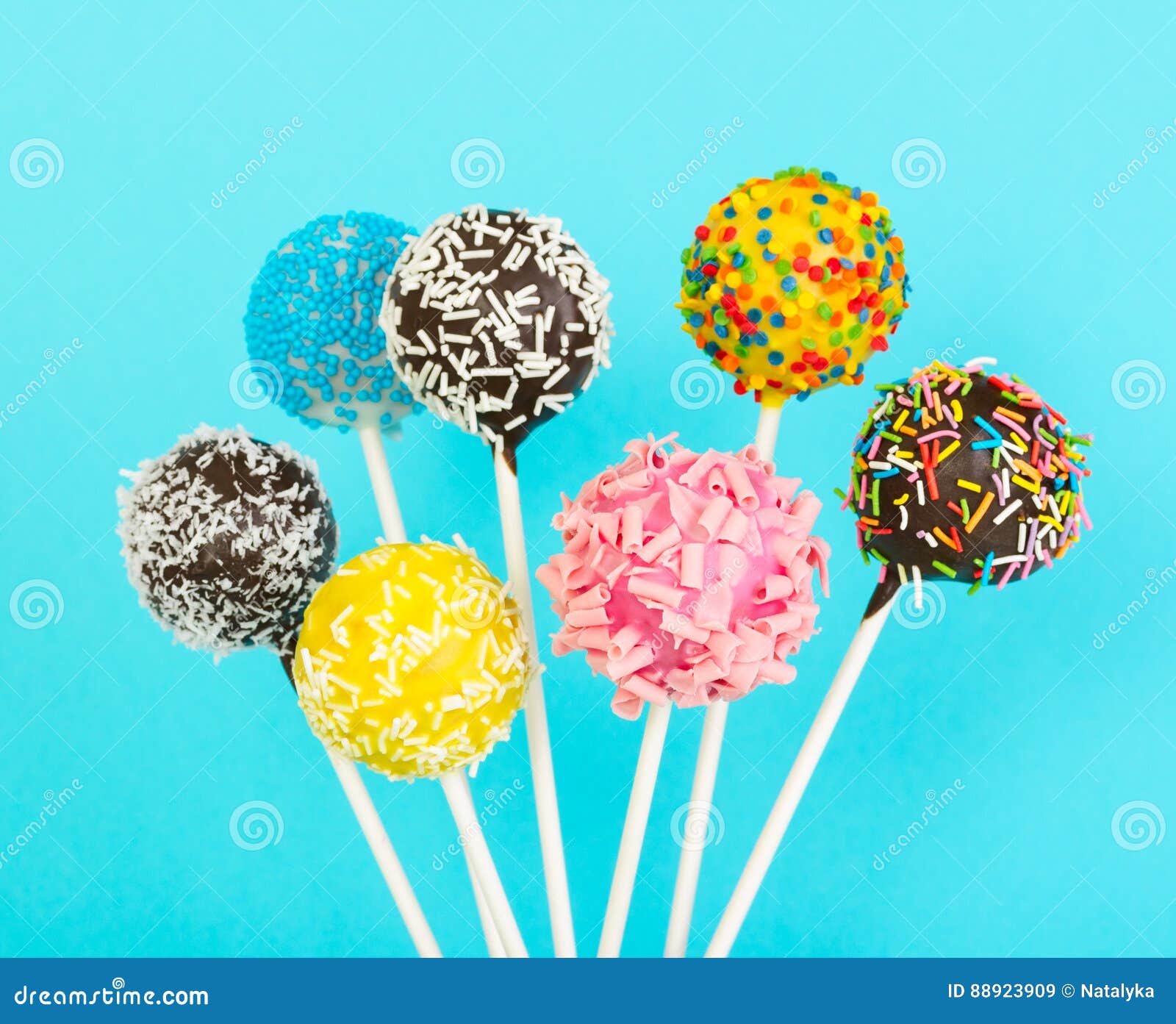 Different Colorful Cake Pops Stock Image - Image of pops, popsicle ...