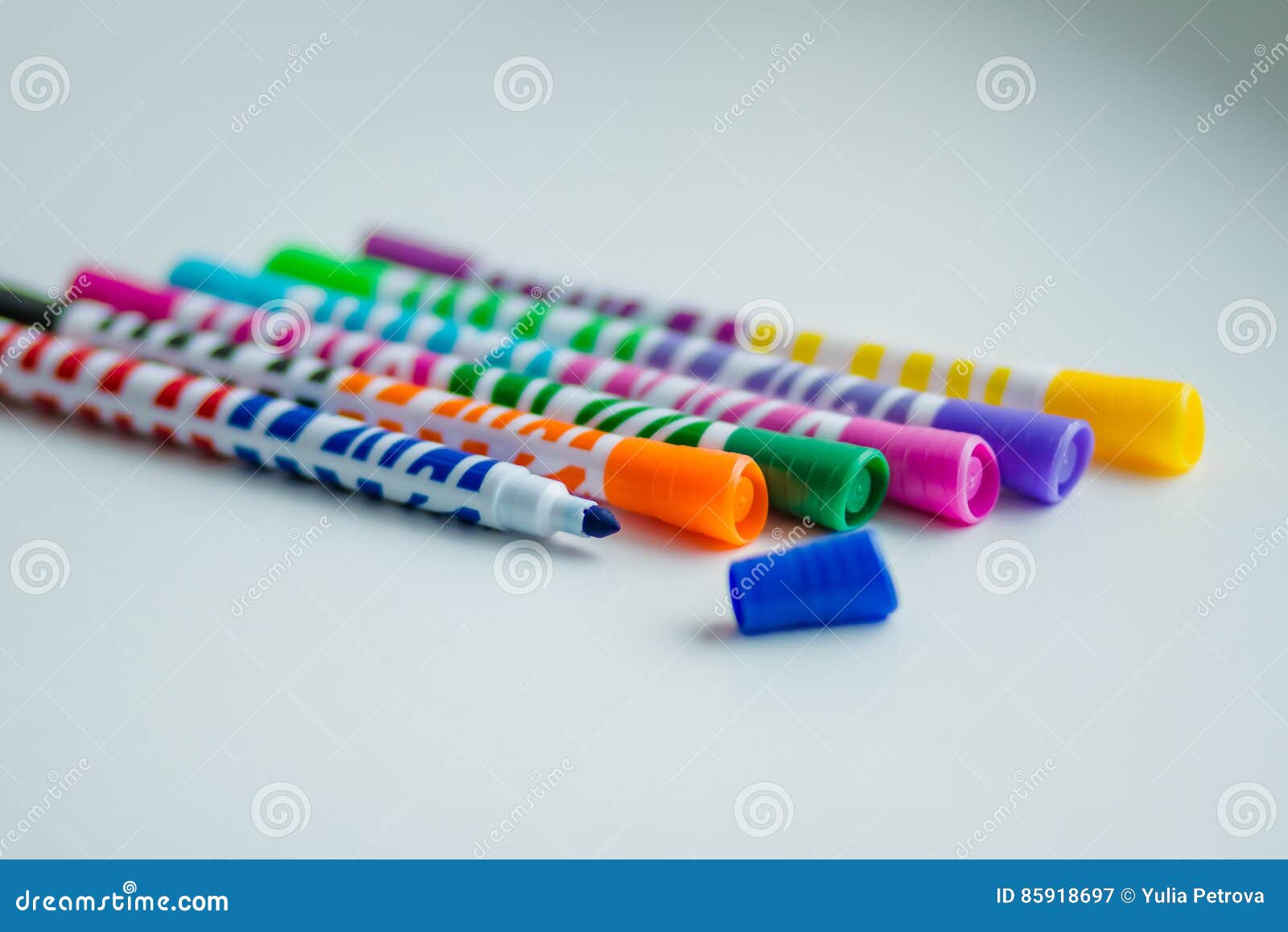 Different colorful markers stock image. Image of closed - 85918697