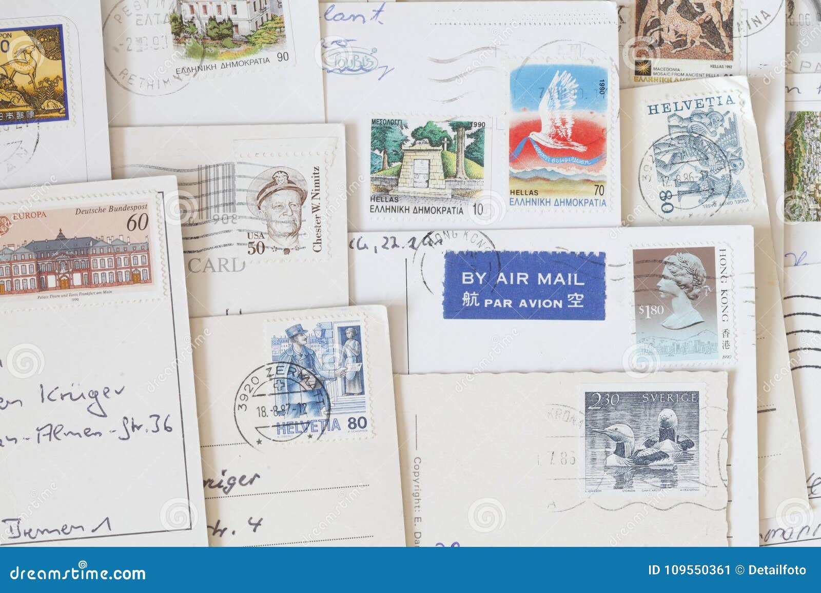 Poststamp on Postcards editorial photo. Image of mark - 109550361