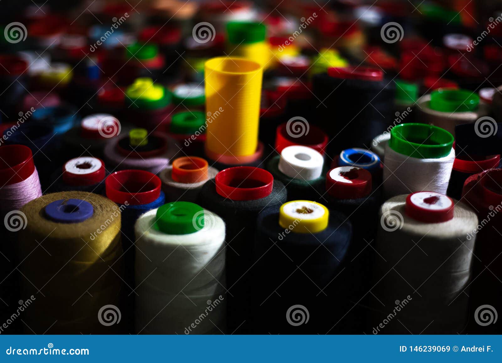 Different Colorful Skeins of Thread Stock Image - Image of cloth ...