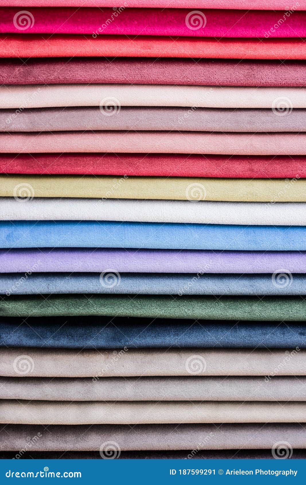 Different Colorfull Cloth Roll Textures Stock Image - Image of blue ...