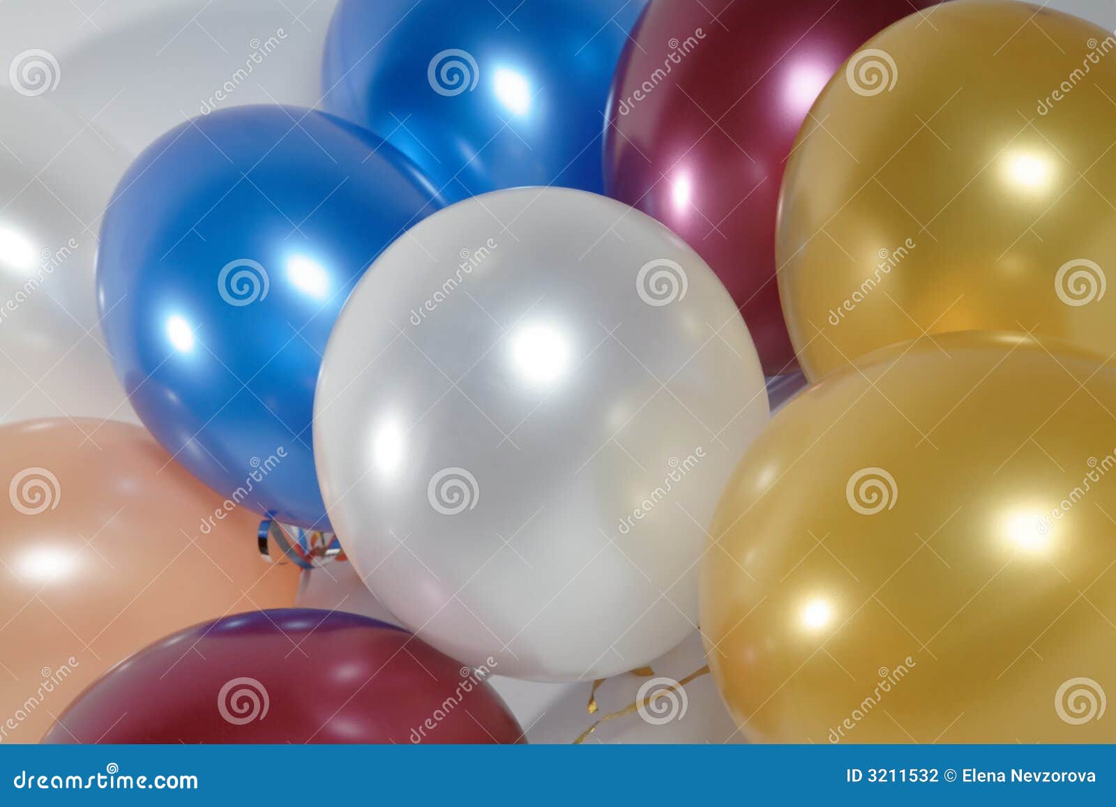 Different Colors Air Balloons Stock Photo - Image of birthday, colour ...
