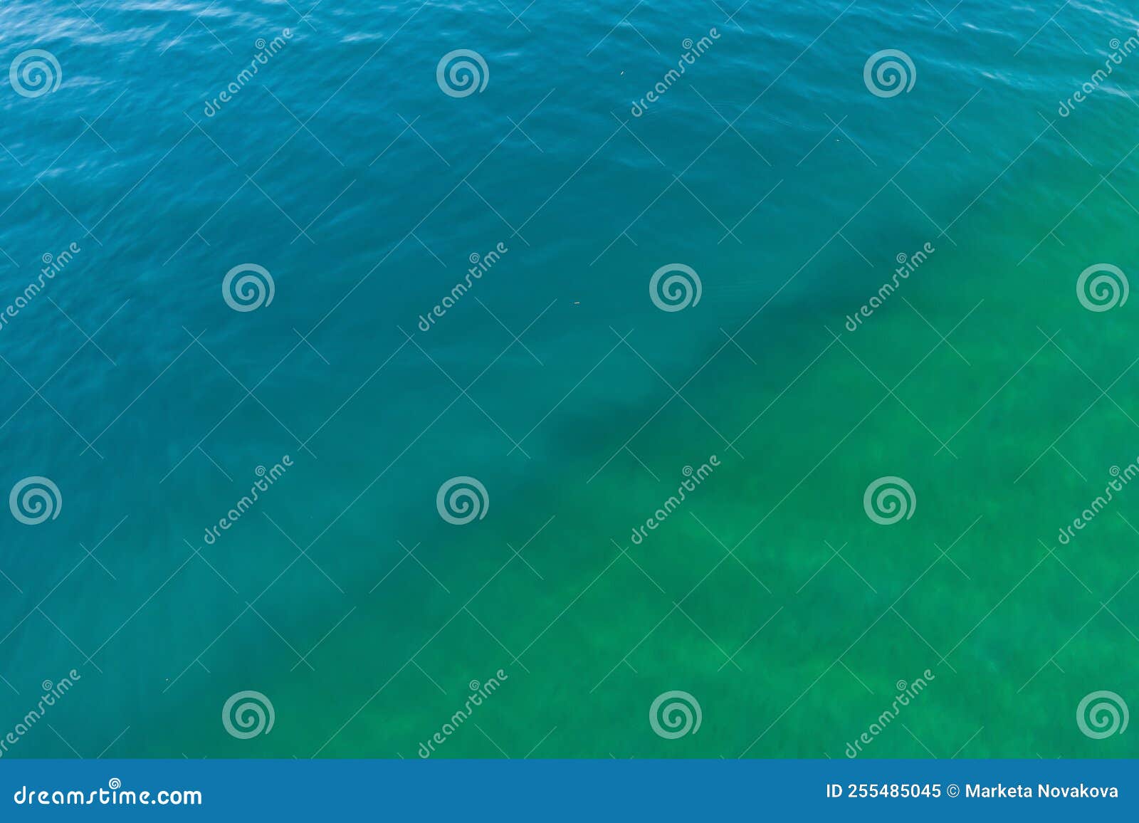 Different Colors of Blue in Ohrid Lake in Summer of Bird View Stock ...