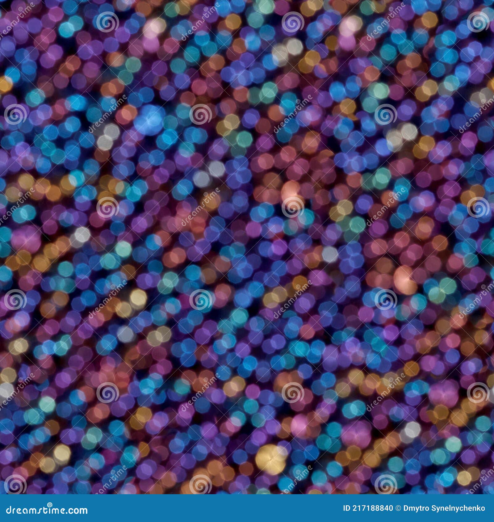 Different Colors Bokeh, Abstract Light. Seamless Square Texture ...