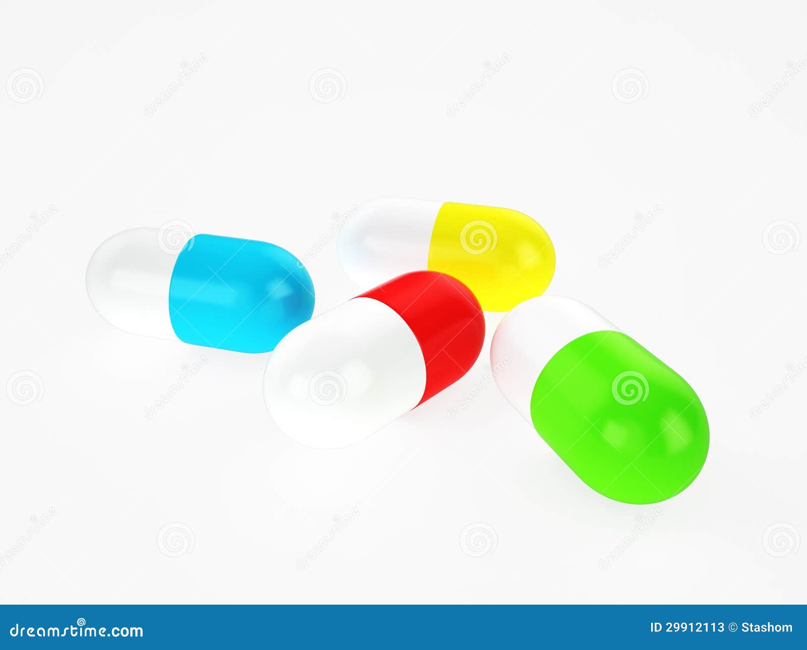 Different colors capsules stock illustration. Illustration of cure ...