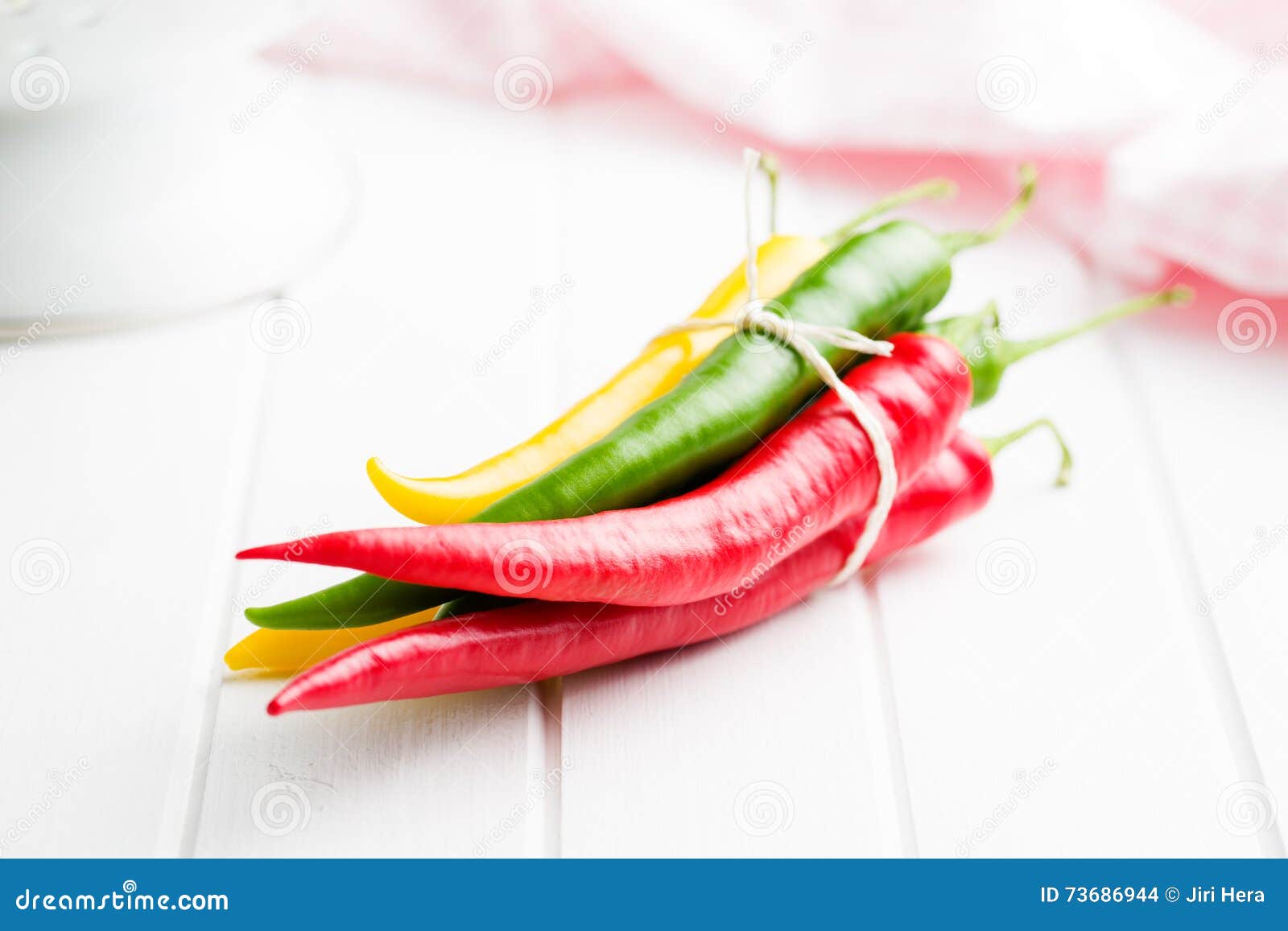 Different Colors Chilli Peppers. Stock Photo - Image of cayenne ...