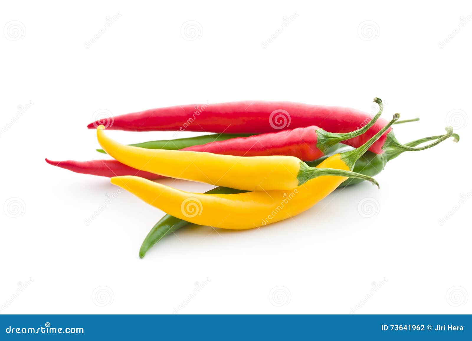 Different Colors Chilli Peppers. Stock Photo - Image of freshness ...