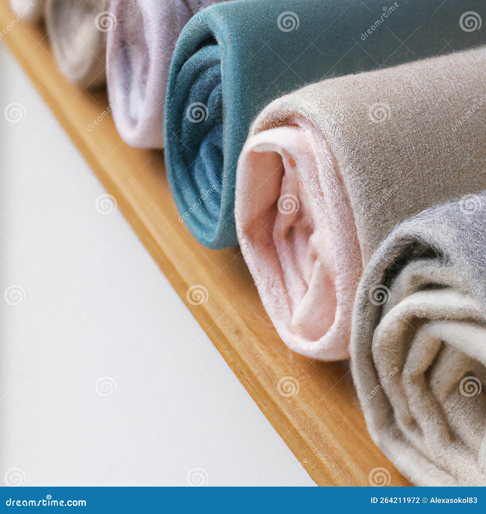 Different Colors Fabric Linen Rolls Stock Photo - Image of colorful ...