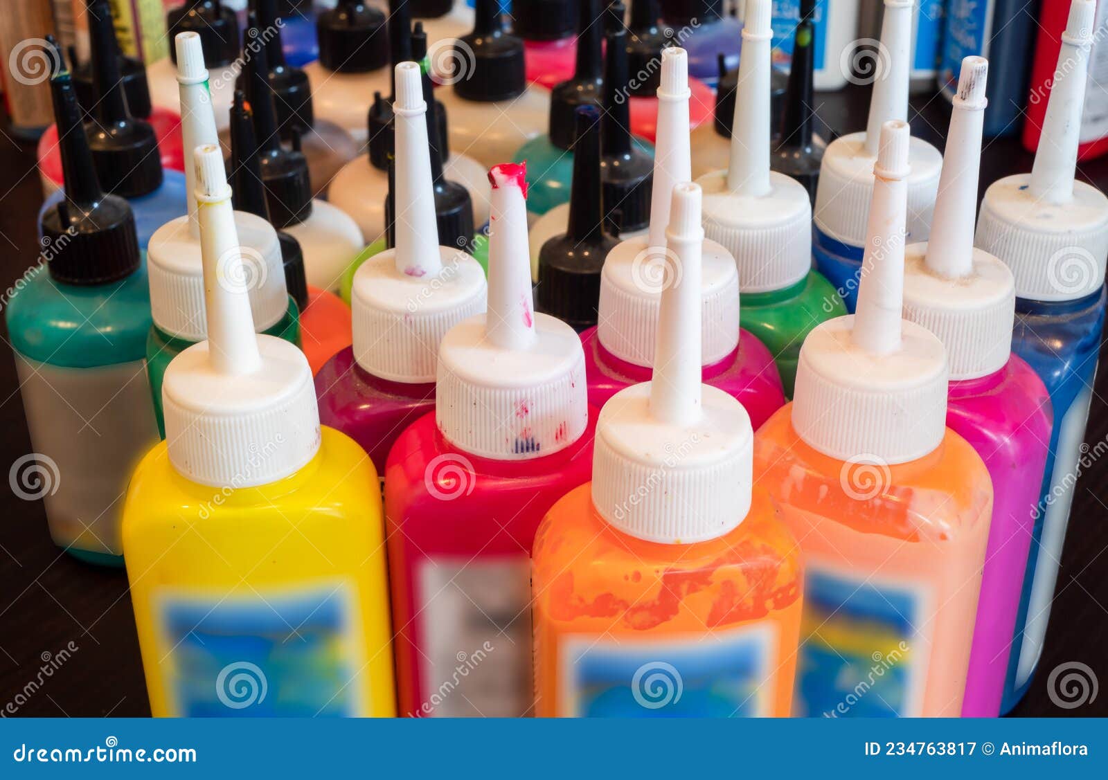 Different Colors for Handicrafts in School Stock Image - Image of black ...