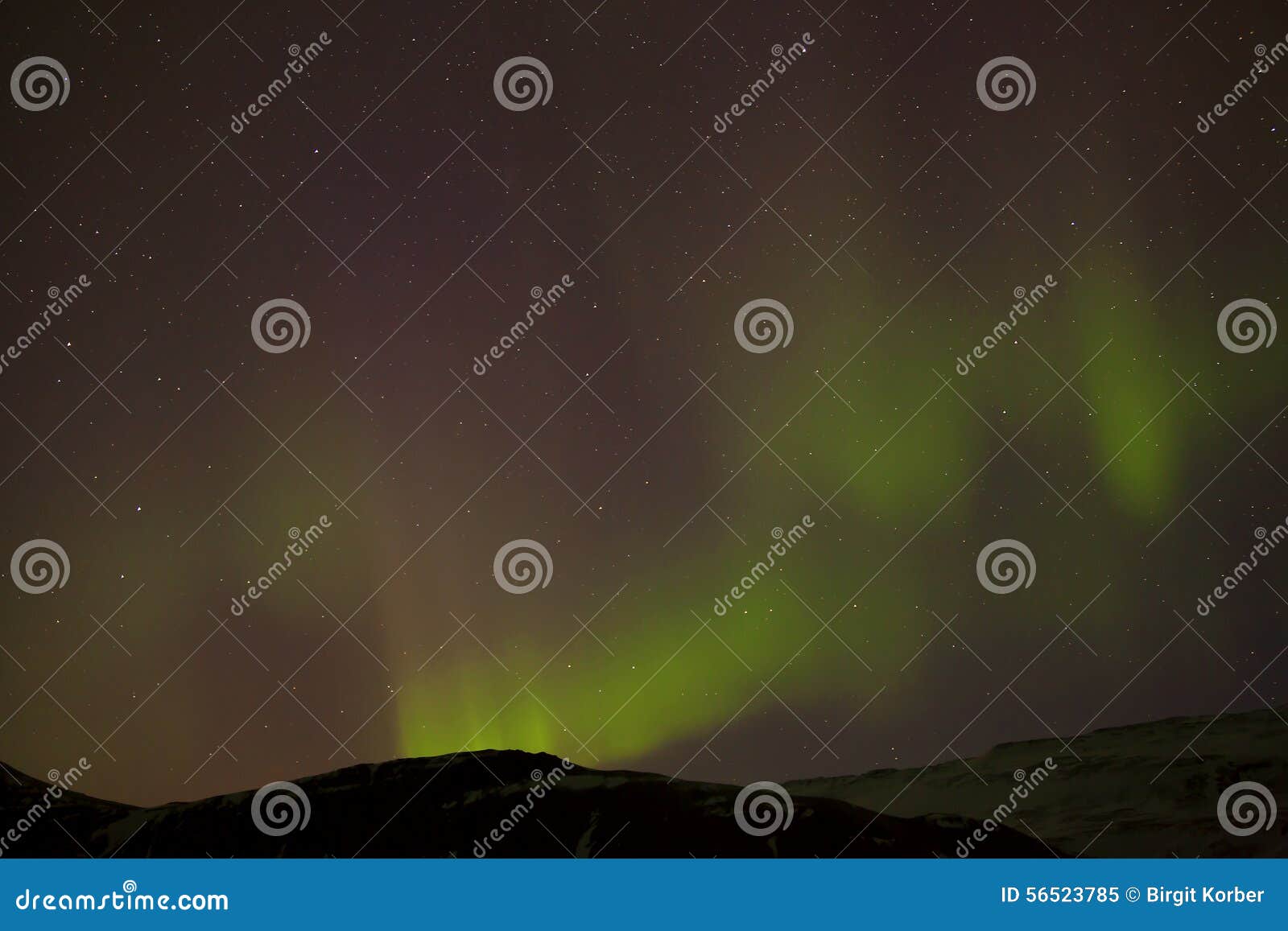 Different Colors of Northern Lights in Iceland Stock Image - Image of ...