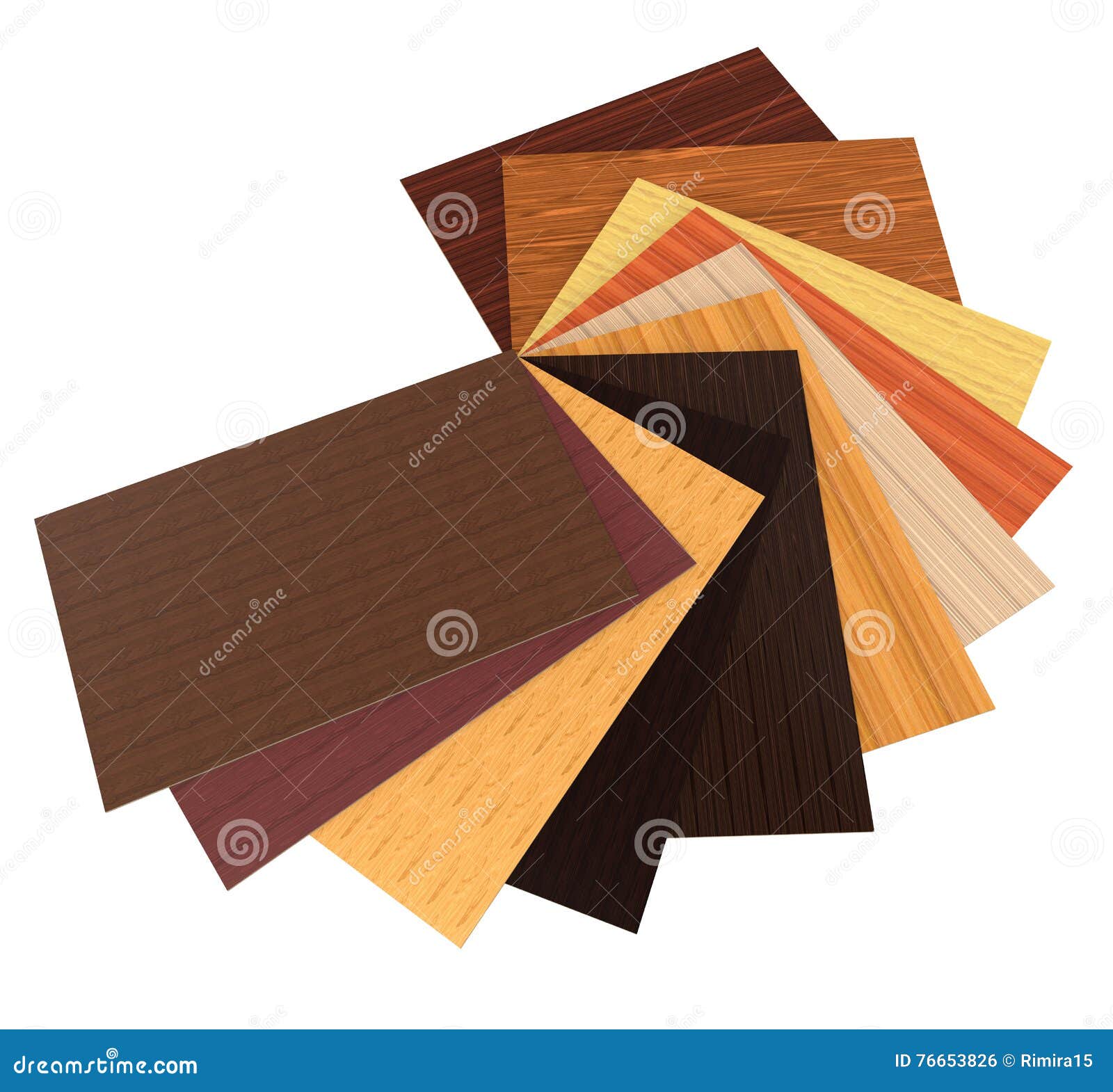 Different Colors of Particle Boards on a White Background Stock ...