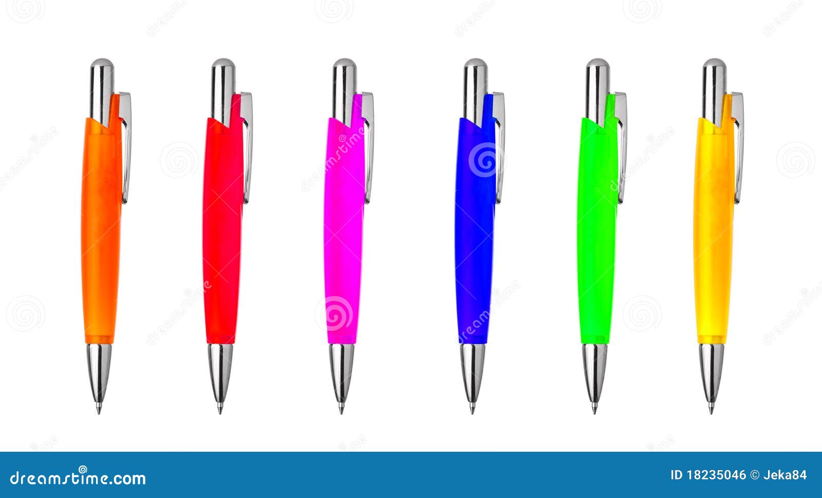 Different colors pens stock photo. Image of close, business - 18235046