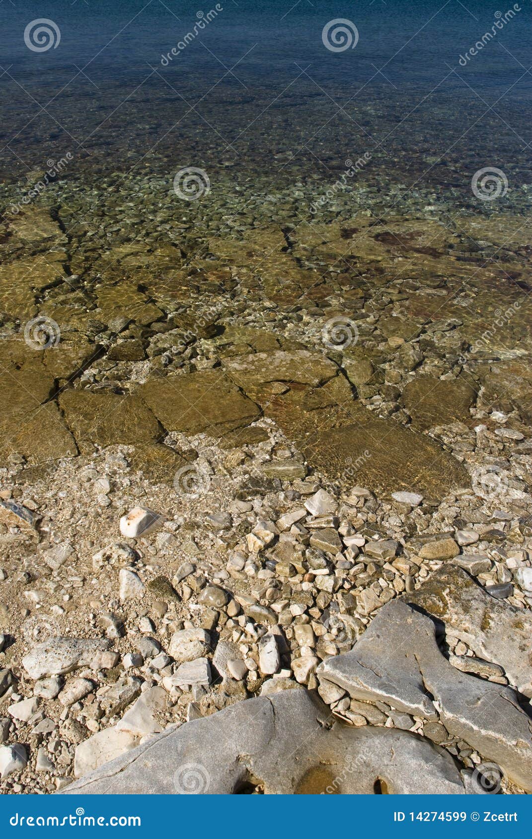 Different Colors of the Sea Stock Image - Image of reflect, bottom ...