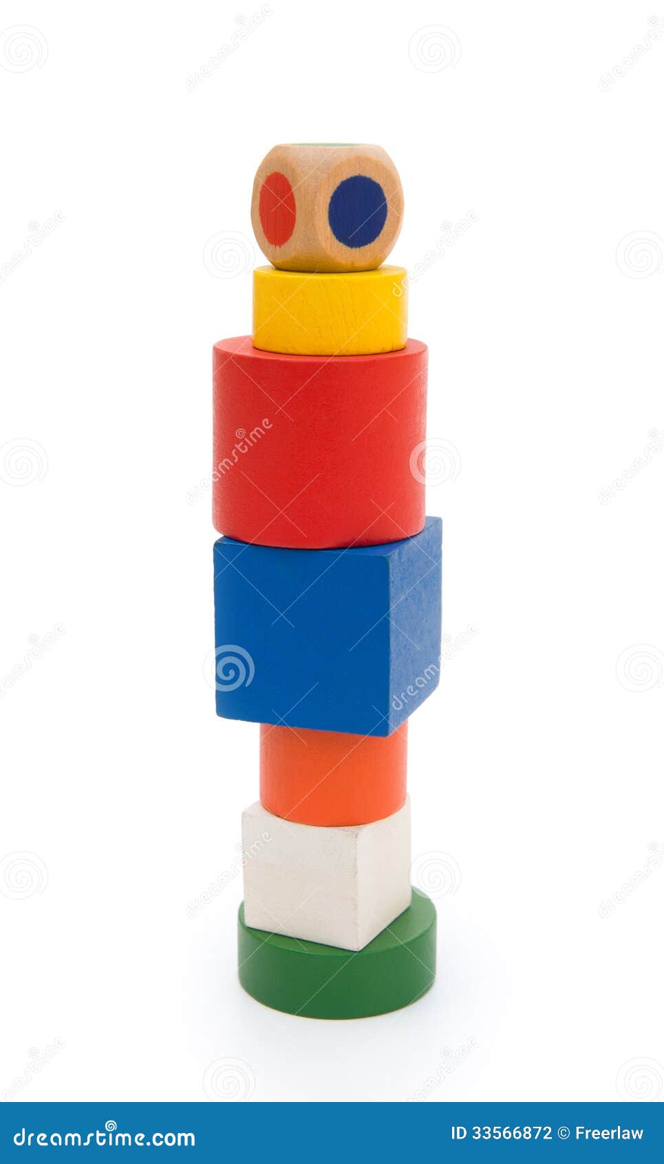 Different Colors and Shapes Wooden Blocks Stock Photo - Image of learn ...