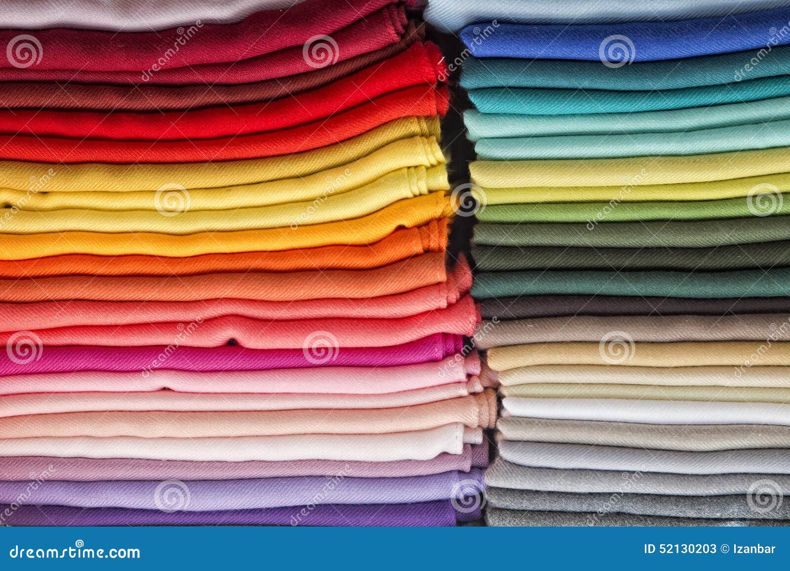 Different Colors Silk Fabric Stock Image - Image of texture, material ...