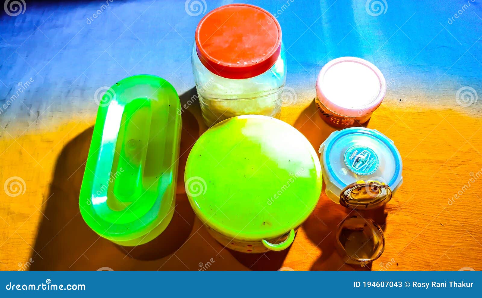 Different Colors and Size Cans Editorial Stock Photo - Image of blue ...