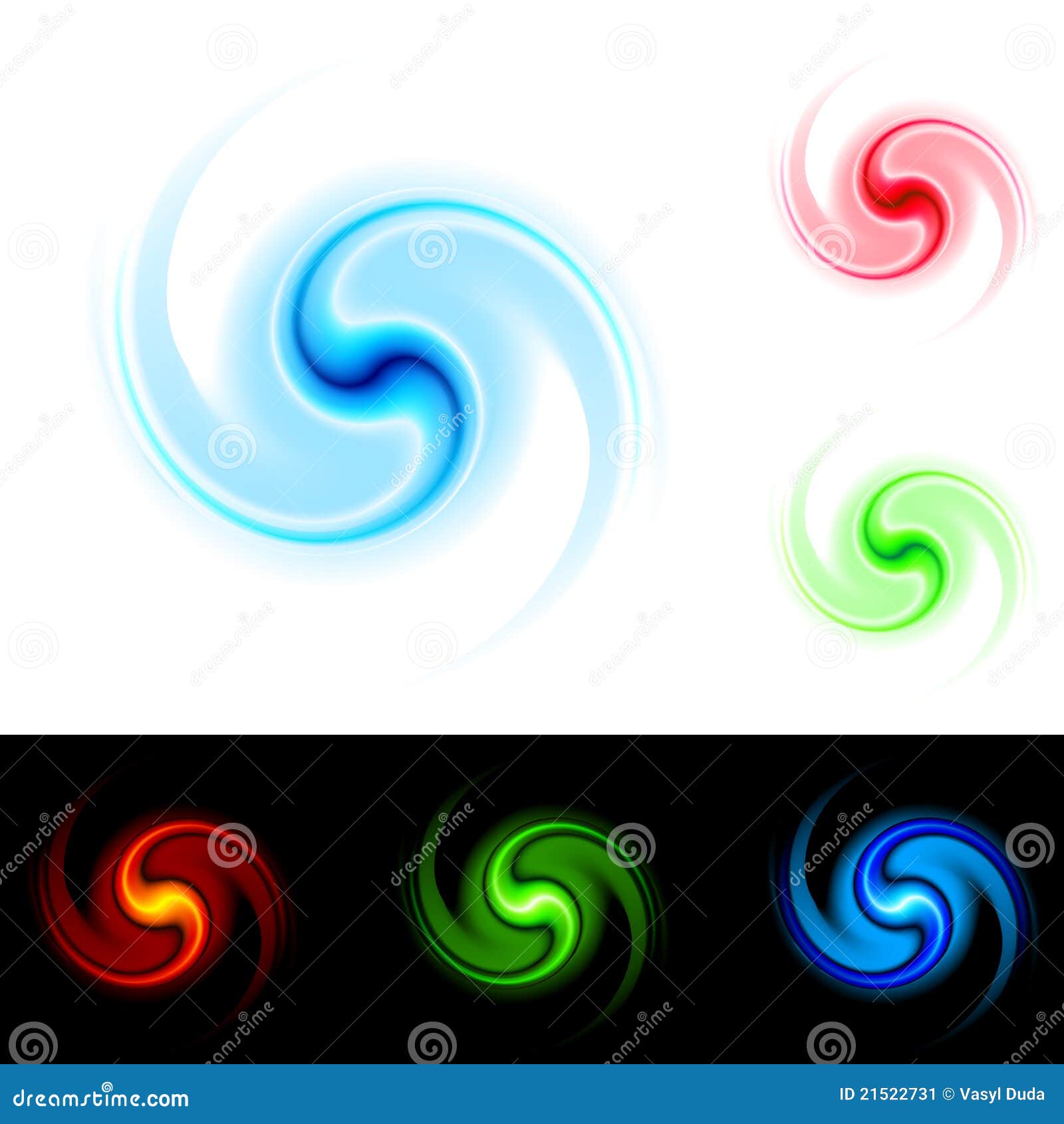 Different colors vortex stock vector. Illustration of pipe - 21522731