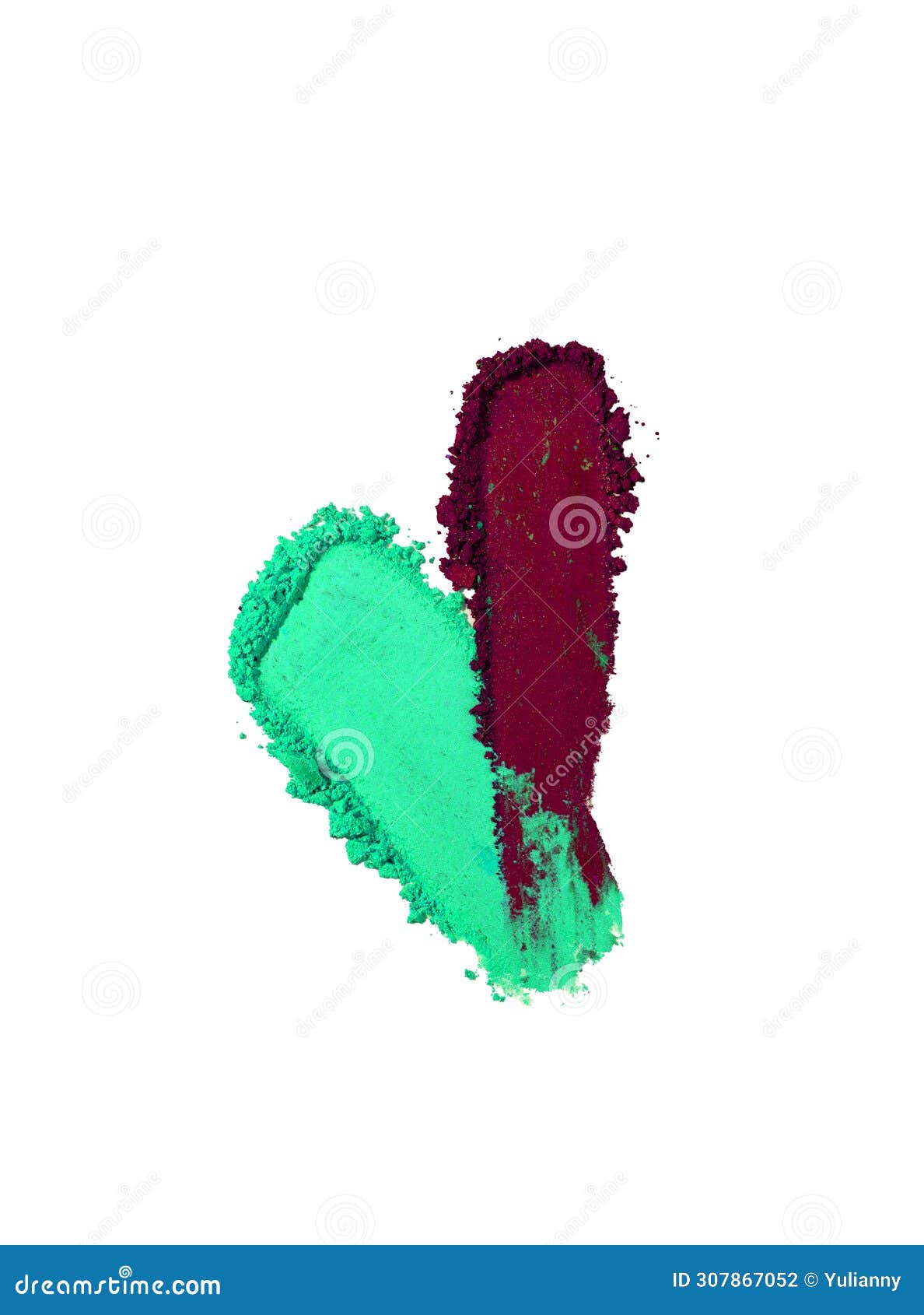 Different Colour Eyeshadow Stroke Palette Texture Swatch Stock Photo ...