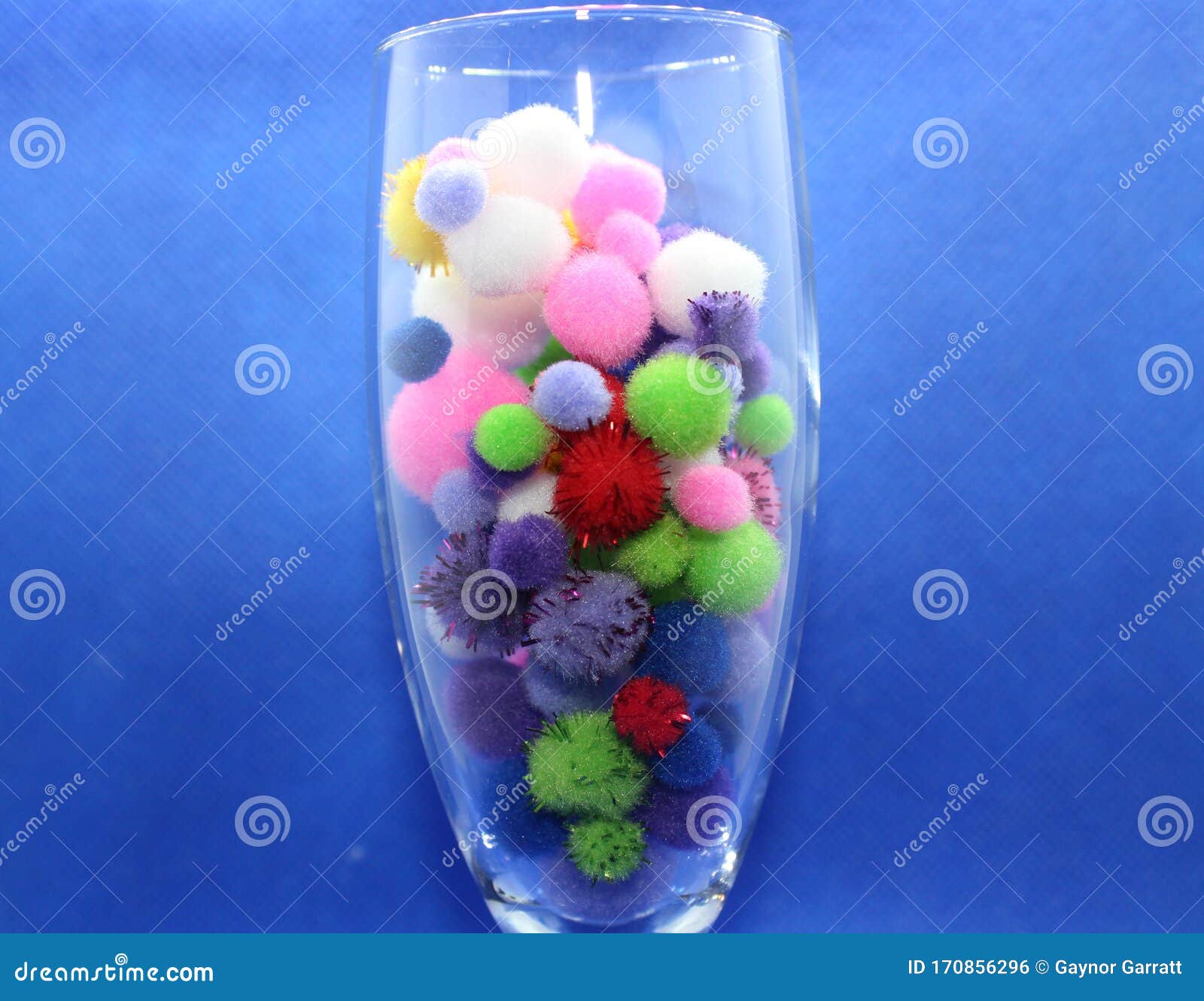 Different coloured pompoms stock photo. Image of round - 170856296