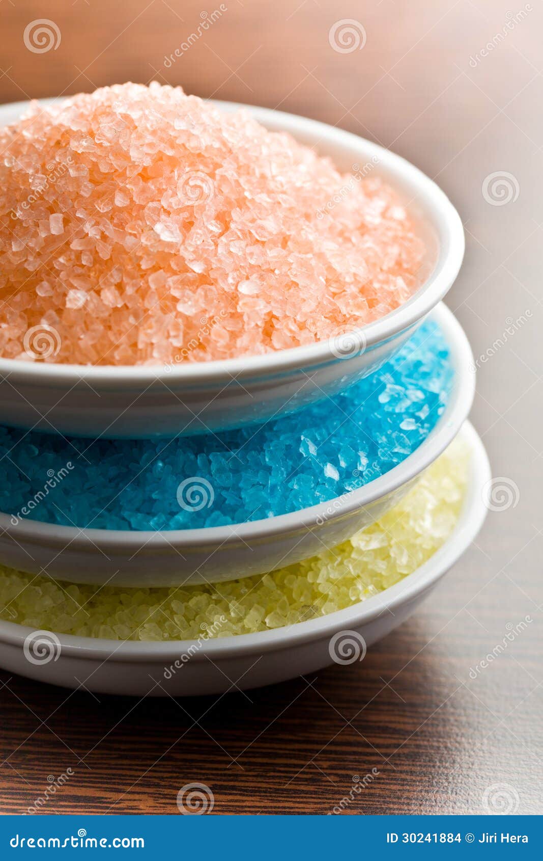 Different Colours of Bath Salt Stock Photo - Image of mineral, healthy ...