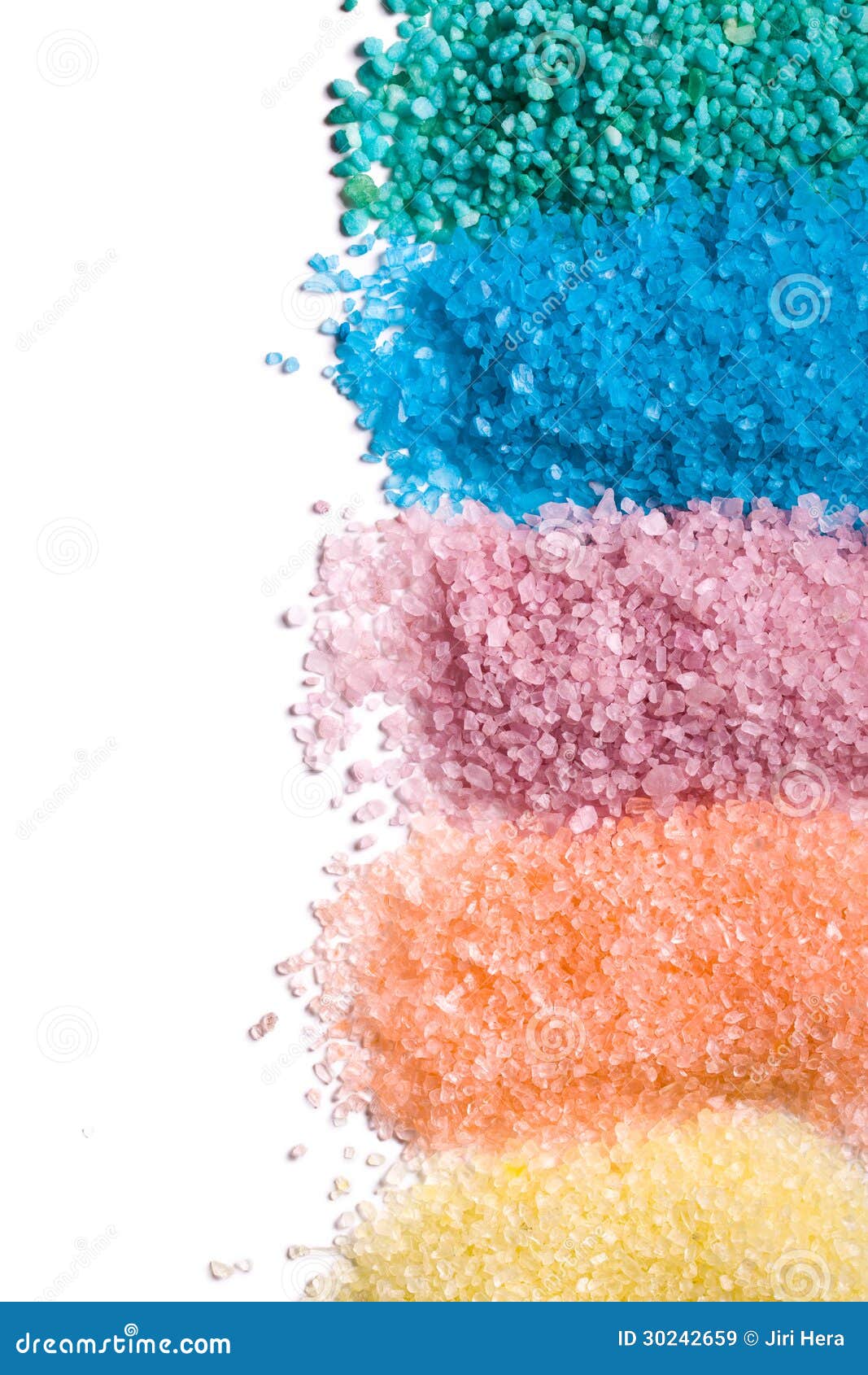 Different Colours of Bath Salt Stock Image - Image of hygiene, aroma ...
