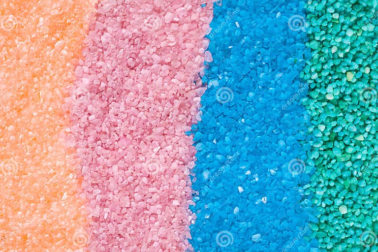 Different Colours of Bath Salt Stock Image - Image of color, background ...