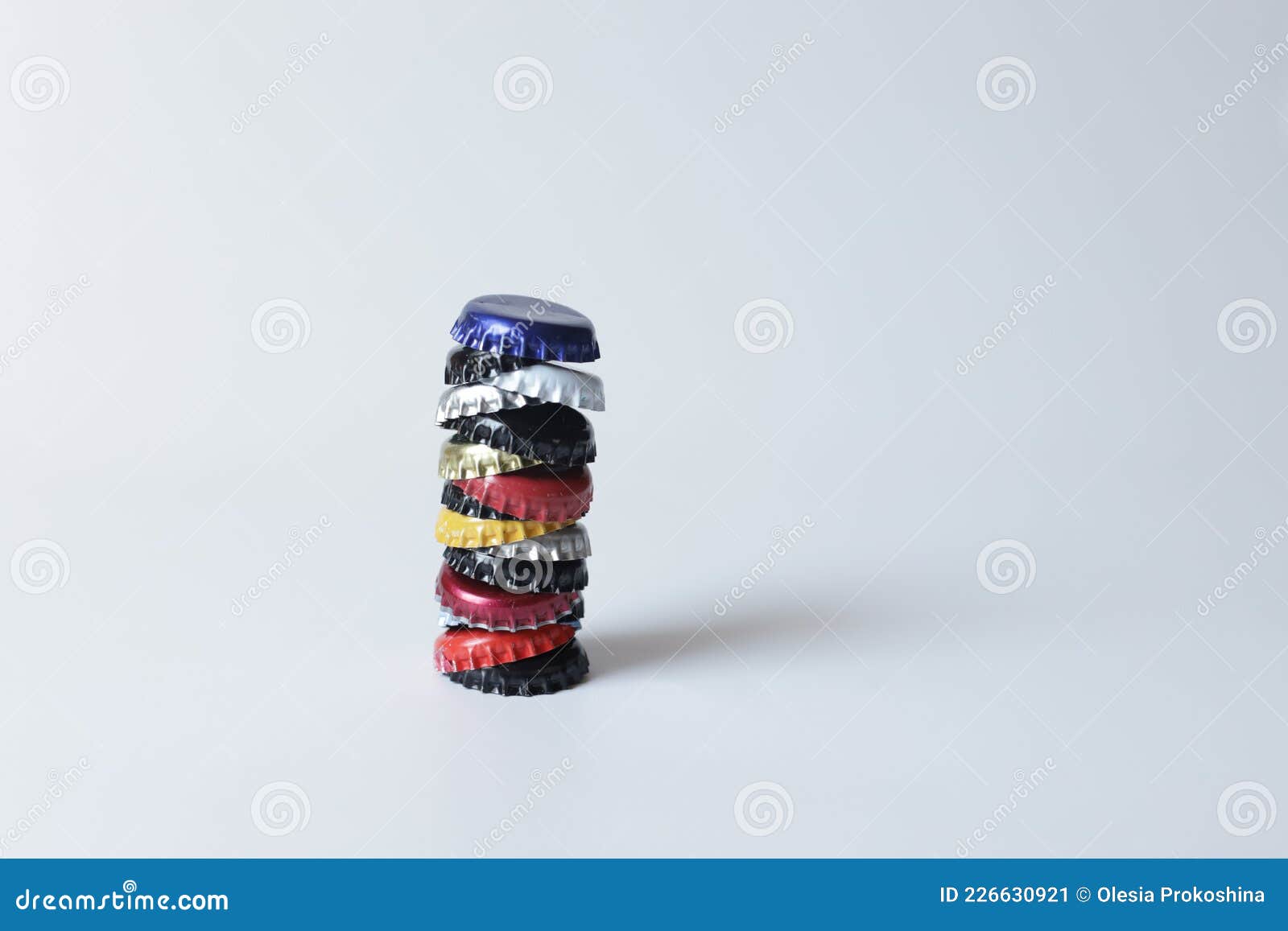 Different Colours of Metallic Beer Caps. Stock Image - Image of yellow ...