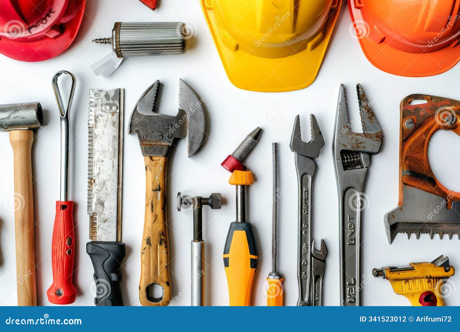 Different Construction Tools and Engineering Tools Illustration on ...