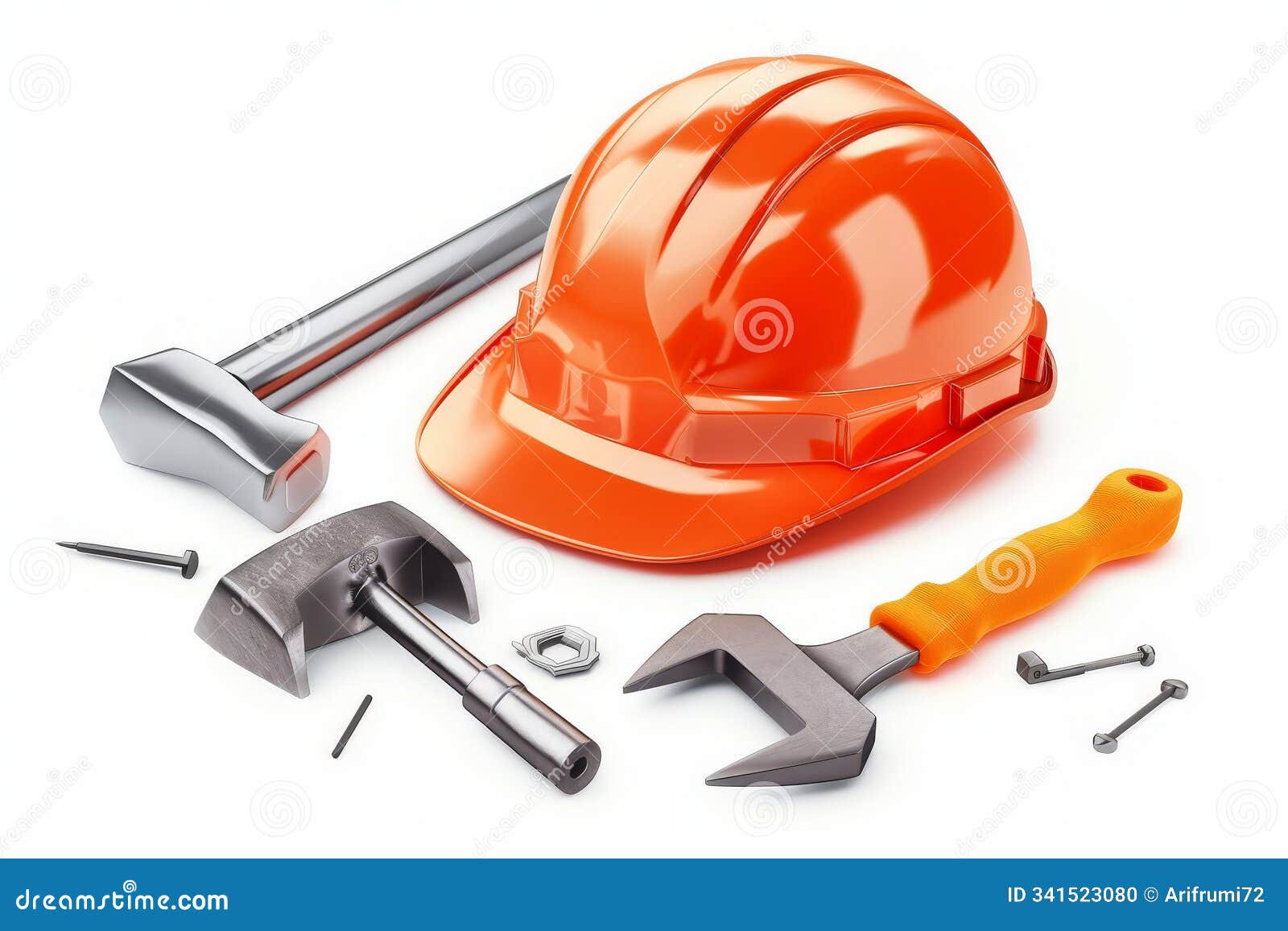 Different Construction Tools and Engineering Tools Illustration on ...