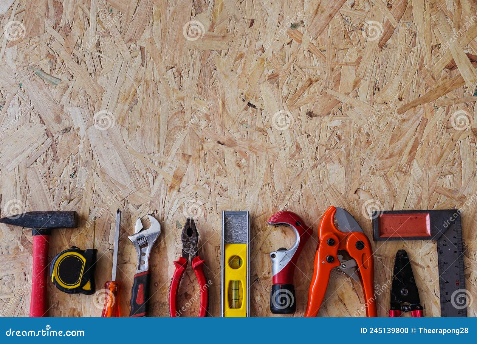Different Construction Tools with Hand Tools for Home Renovation on ...