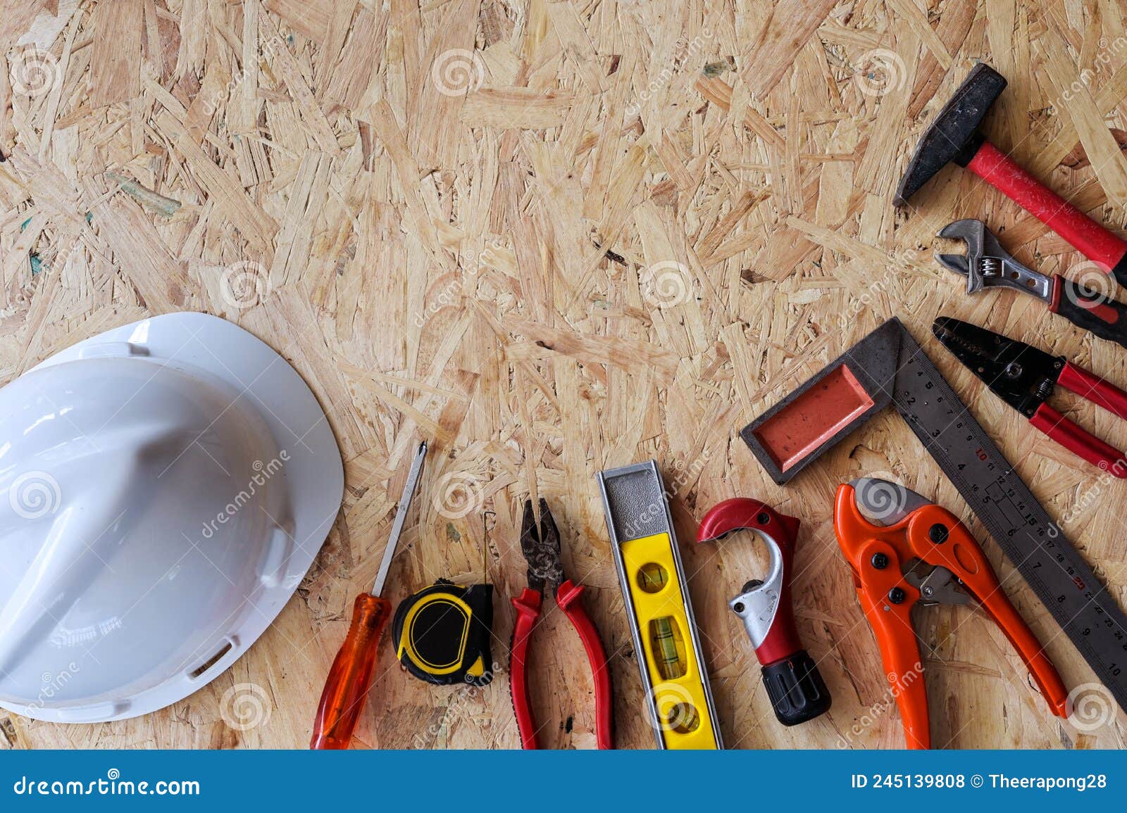 Different Construction Tools with Hand Tools for Home Renovation on ...