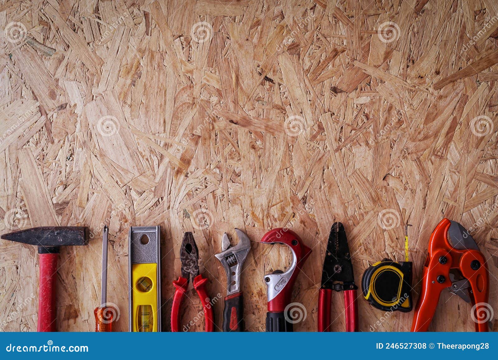 Different Construction Tools with Hand Tools for Home Renovation on ...